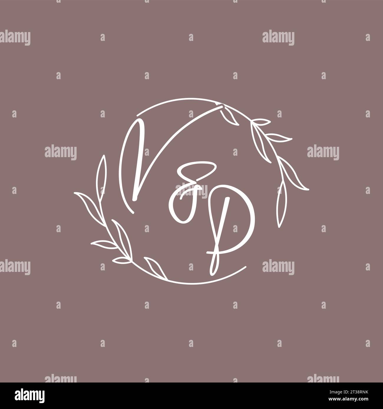 VP wedding initials monogram logo ideas vector graphic Stock Vector ...