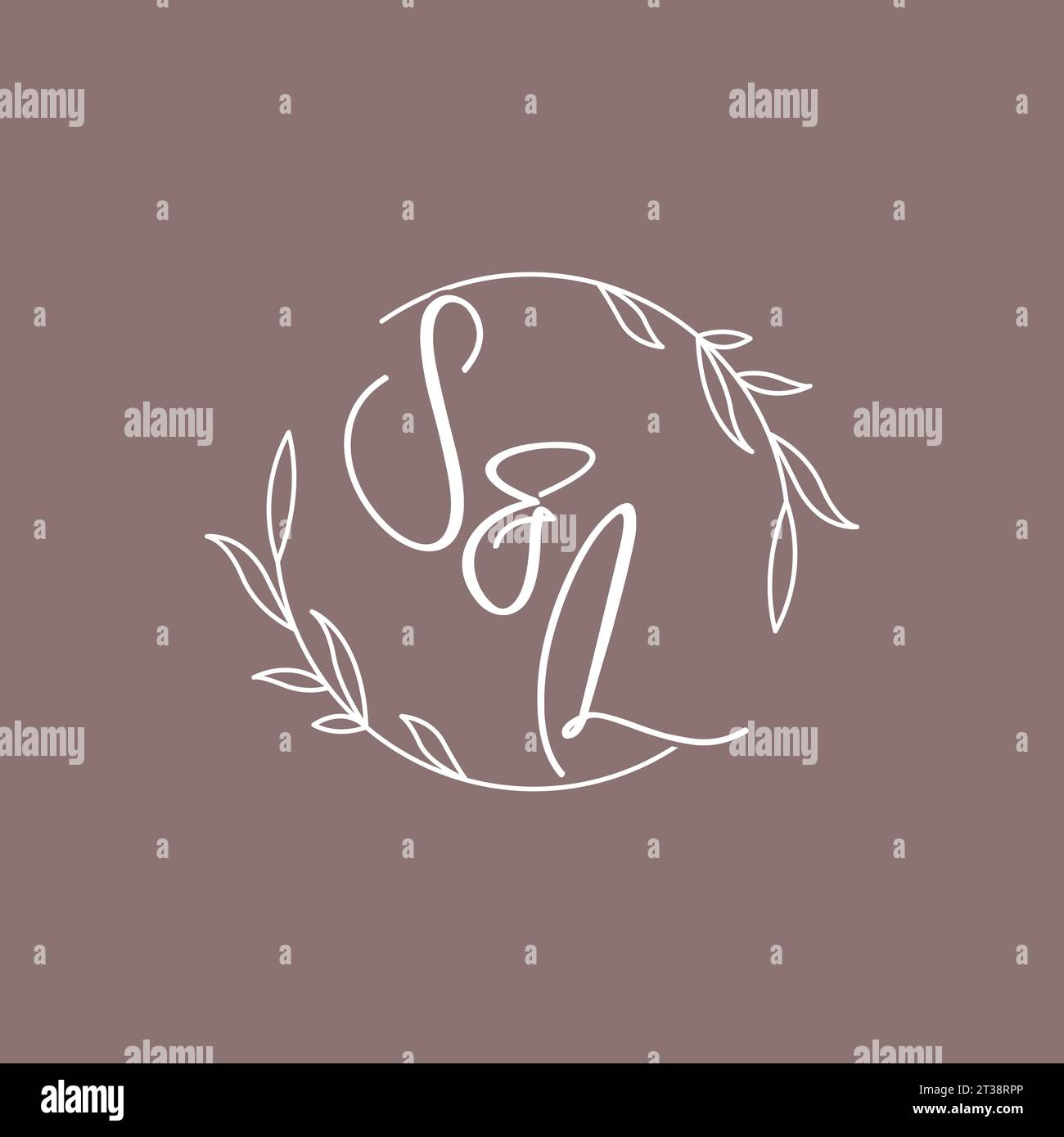 SL wedding initials monogram logo ideas vector graphic Stock Vector ...