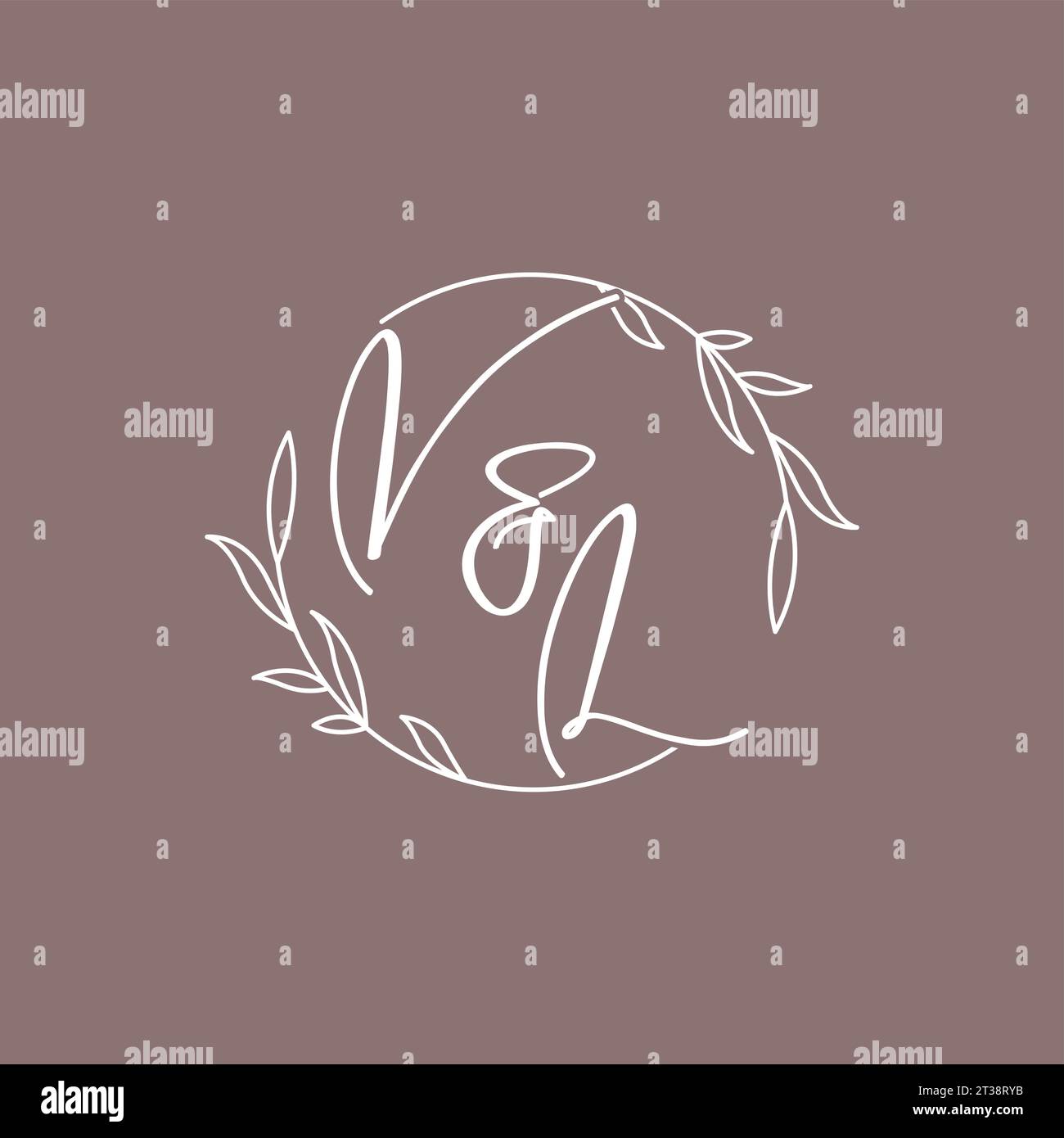 VL wedding initials monogram logo ideas vector graphic Stock Vector ...