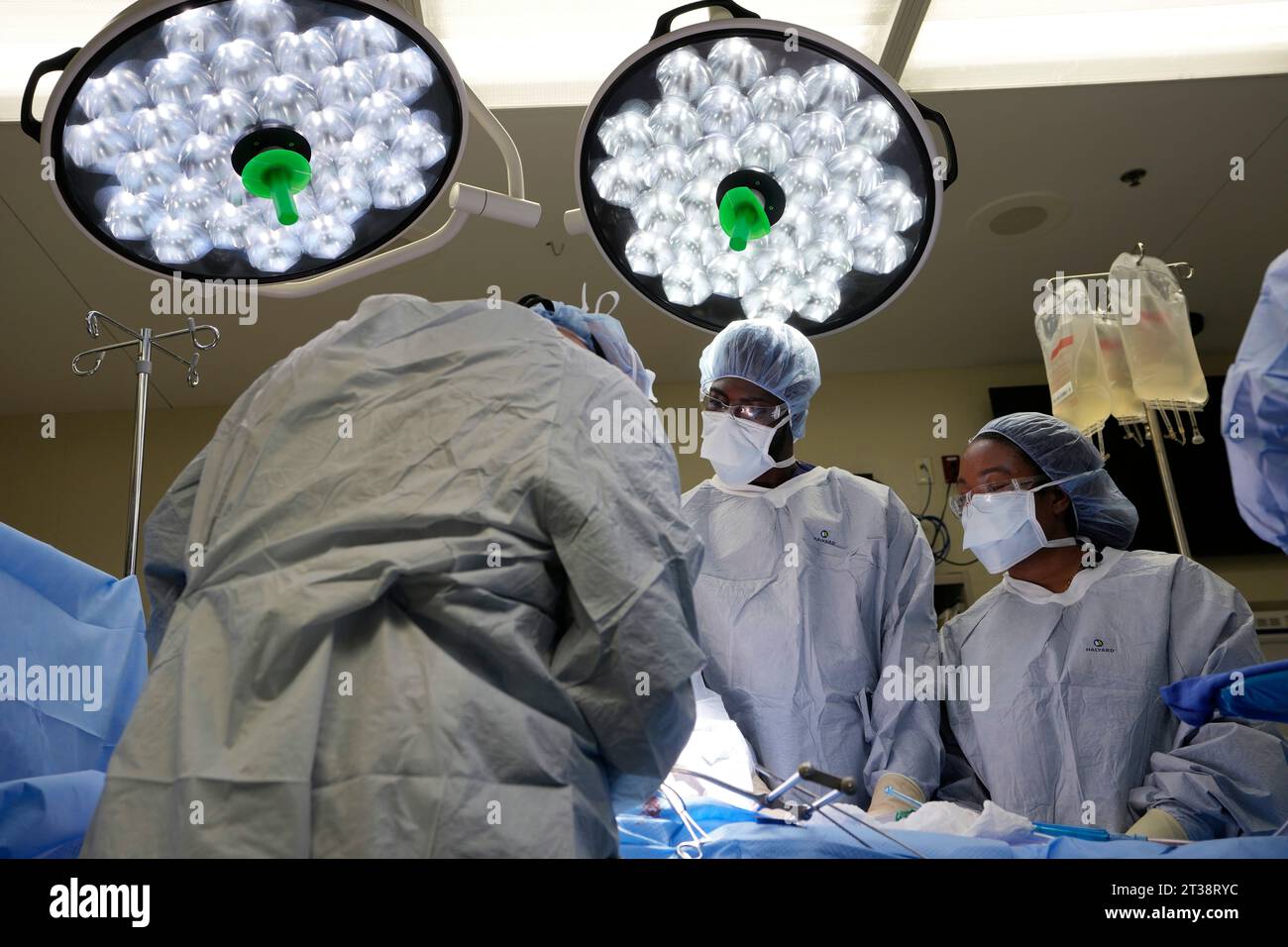 Meharry Medical College students Emmanuel Kotey, center, and Teresa ...