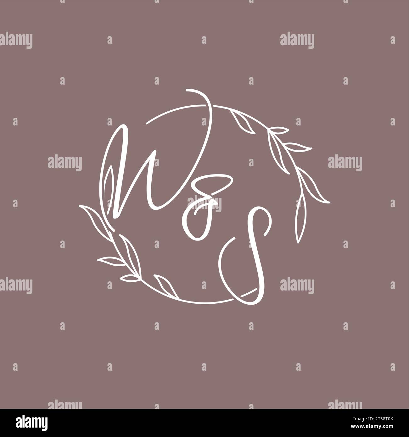 WS wedding initials monogram logo ideas vector graphic Stock Vector ...
