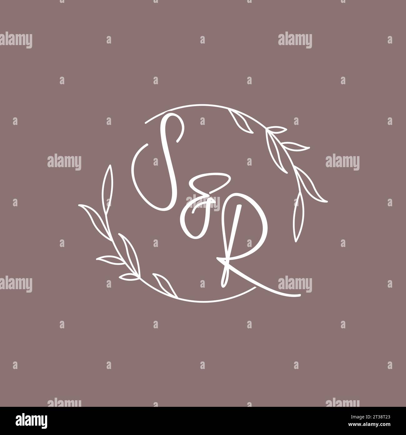 SR wedding initials monogram logo ideas vector graphic Stock Vector ...