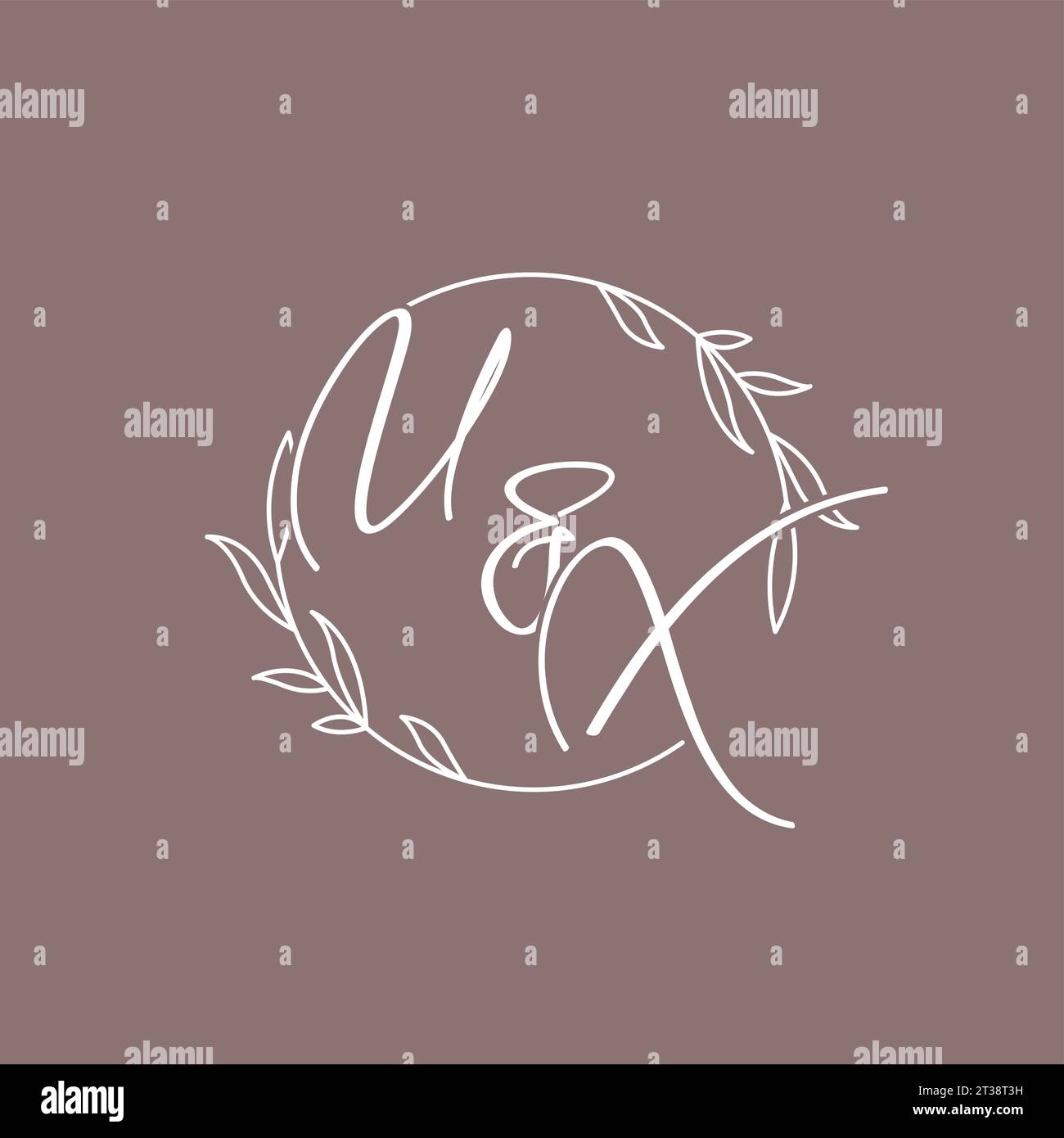 UX wedding initials monogram logo ideas vector graphic Stock Vector Image & Art - Alamy