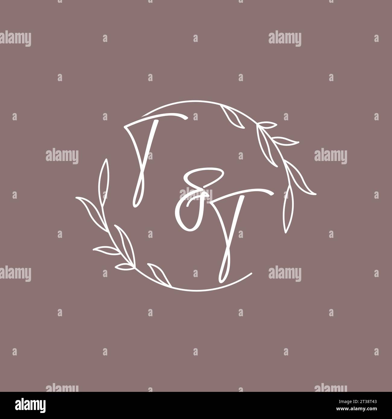 TT wedding initials monogram logo ideas vector graphic Stock Vector ...