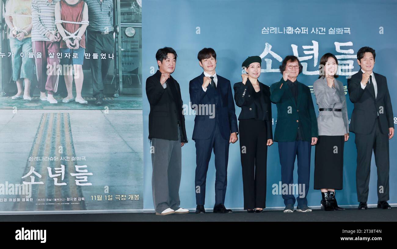 24th Oct, 2023. Movie 'The Boys' The stars of the new movie "The Boys ...