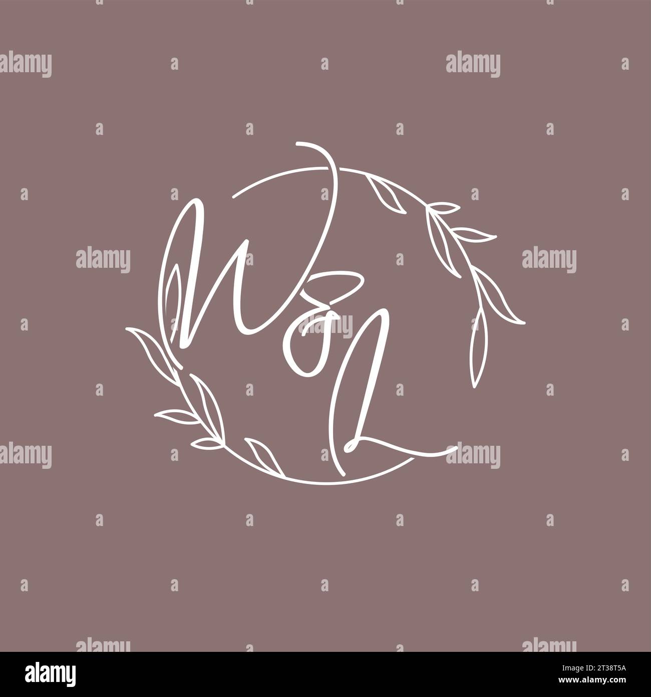 WL wedding initials monogram logo ideas vector graphic Stock Vector ...