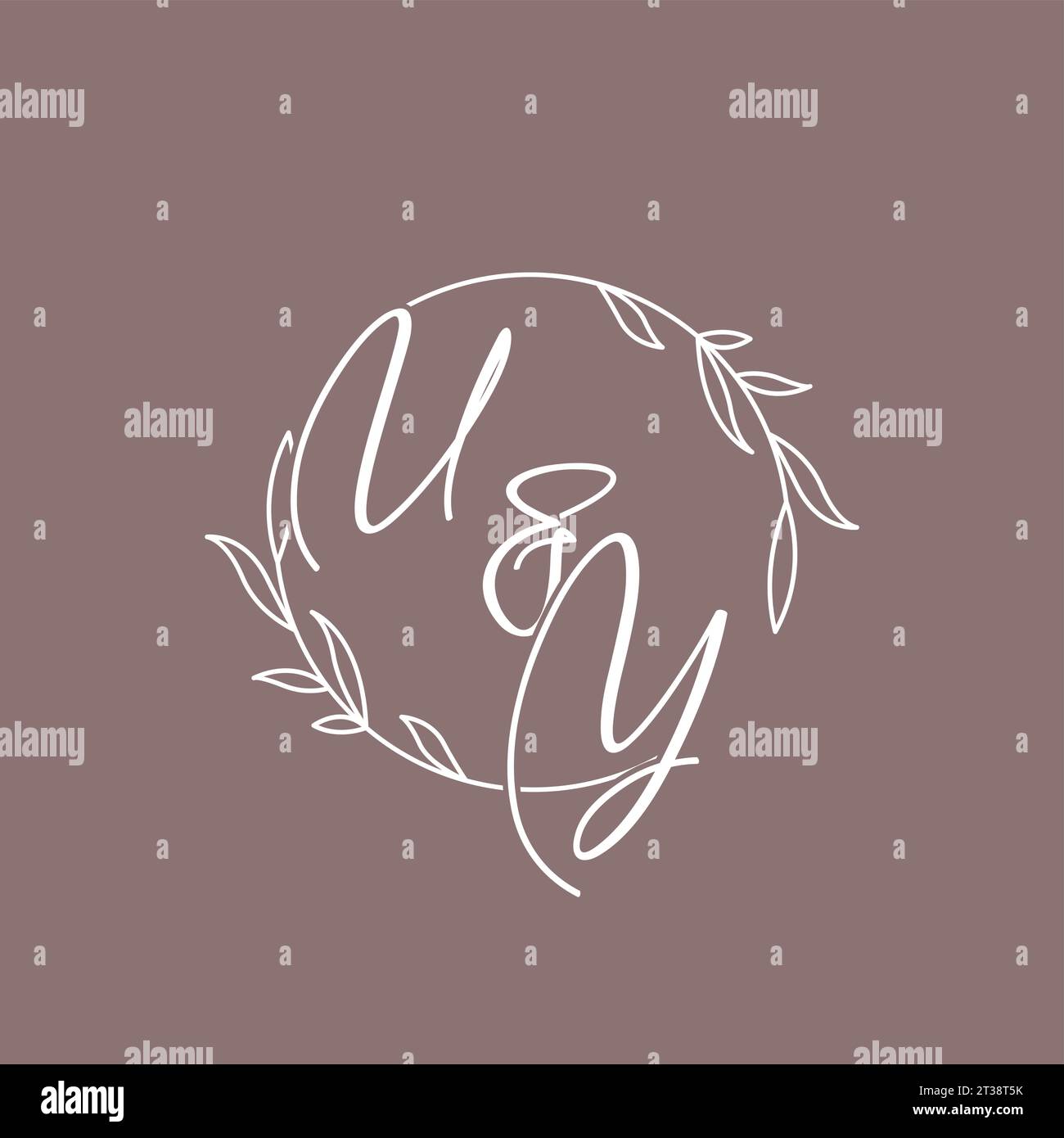 UY wedding initials monogram logo ideas vector graphic Stock Vector ...
