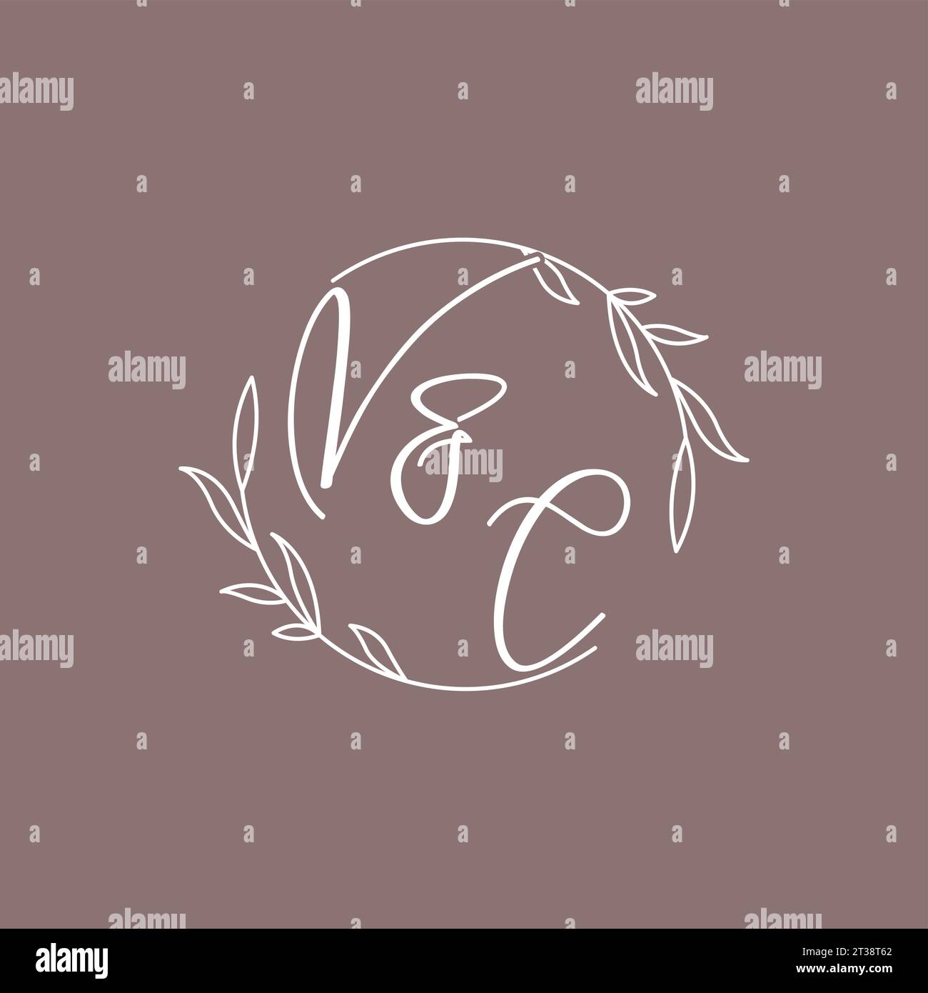 VC wedding initials monogram logo ideas vector graphic Stock Vector ...