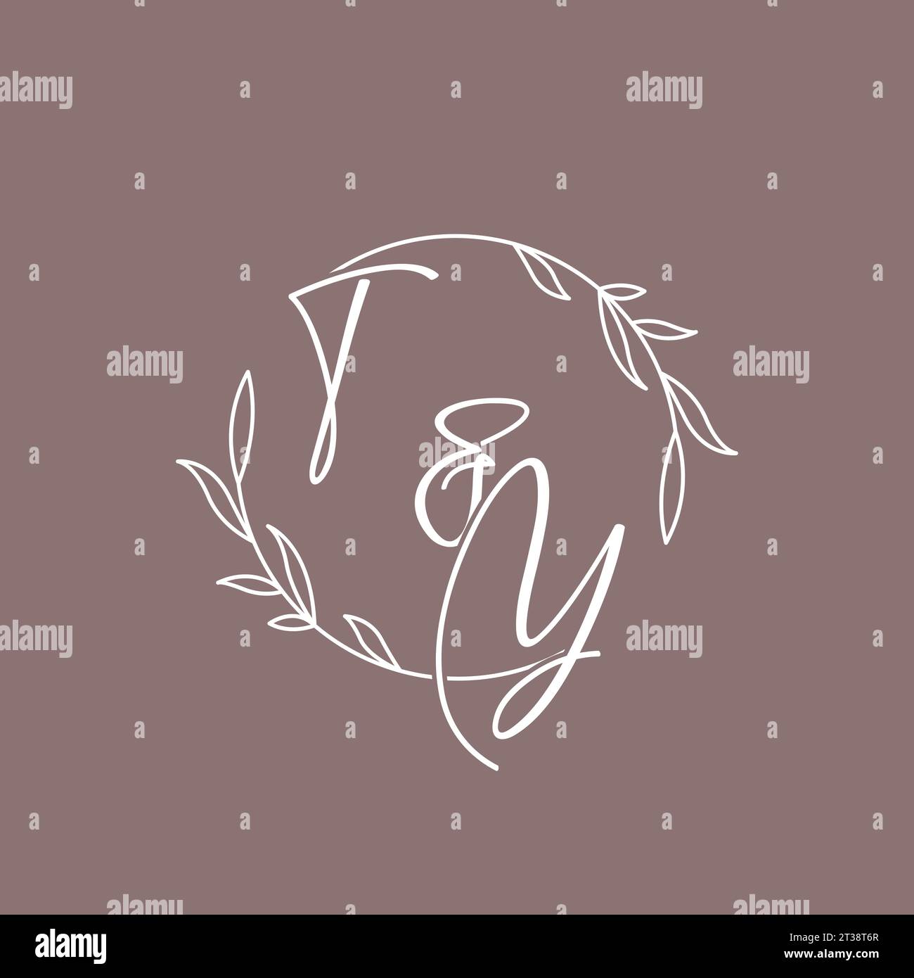 TY wedding initials monogram logo ideas vector graphic Stock Vector ...