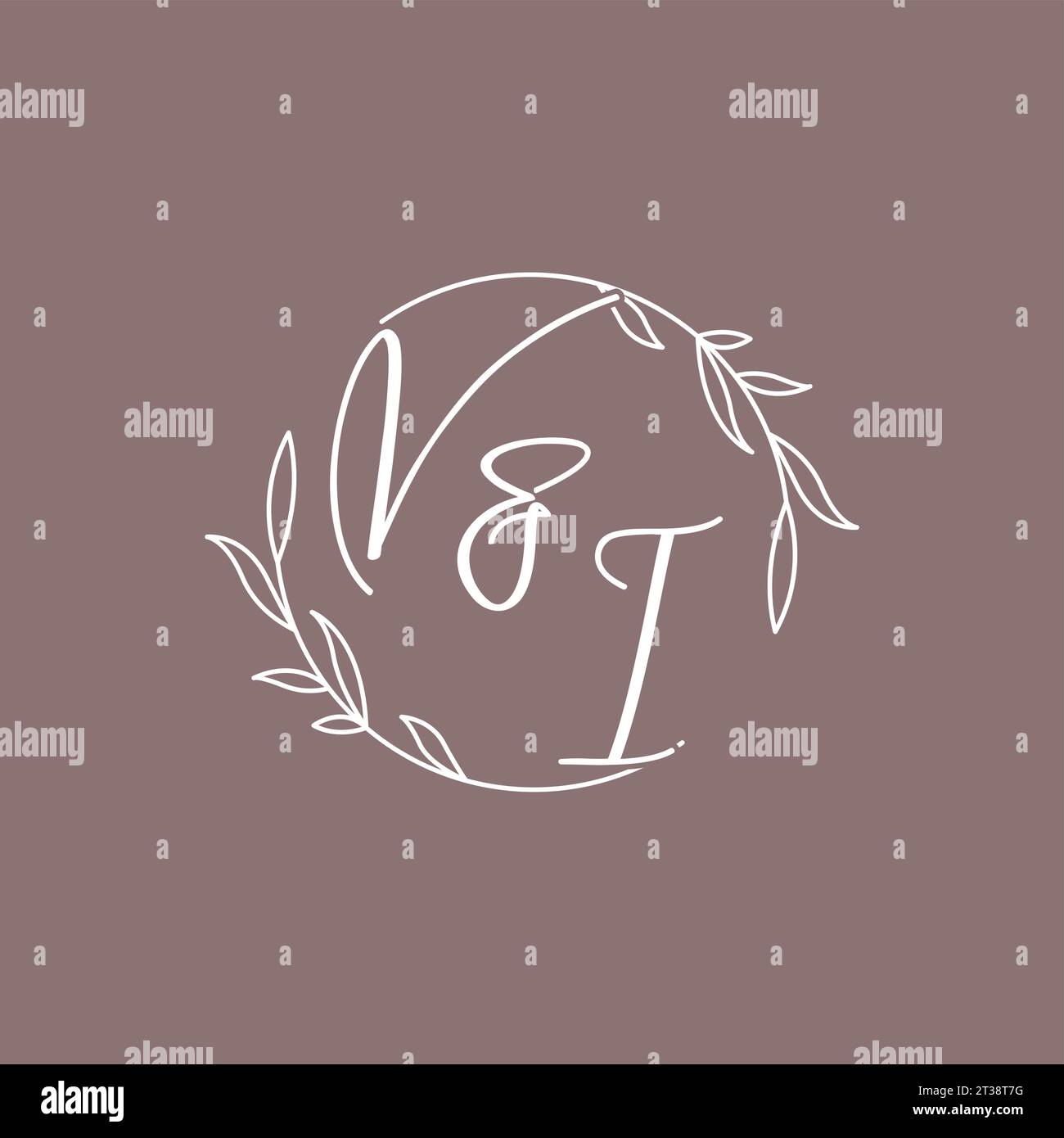VI wedding initials monogram logo ideas vector graphic Stock Vector ...