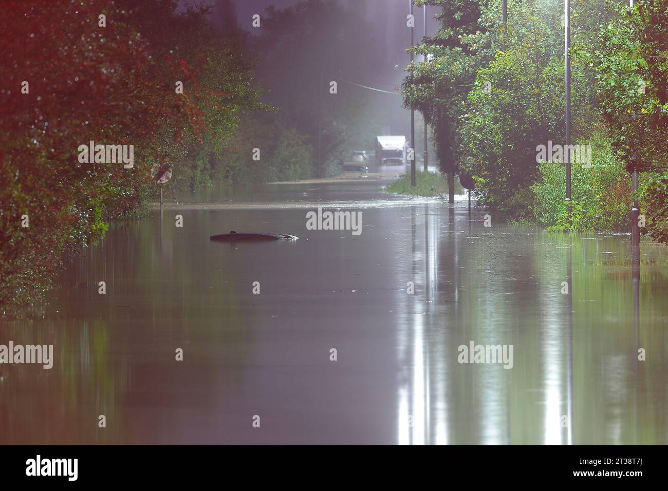 21st October Storm Babet flooding in Allerton Bywater,West Yorkshire,UK ...