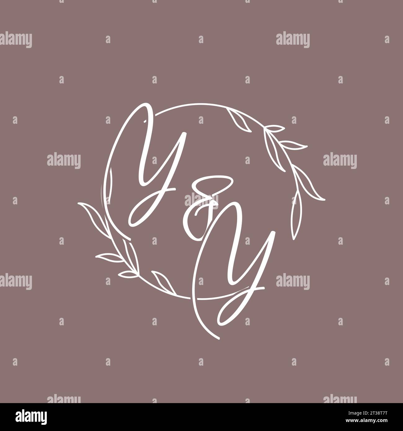 Yy monogram vector vectors hi-res stock photography and images - Alamy