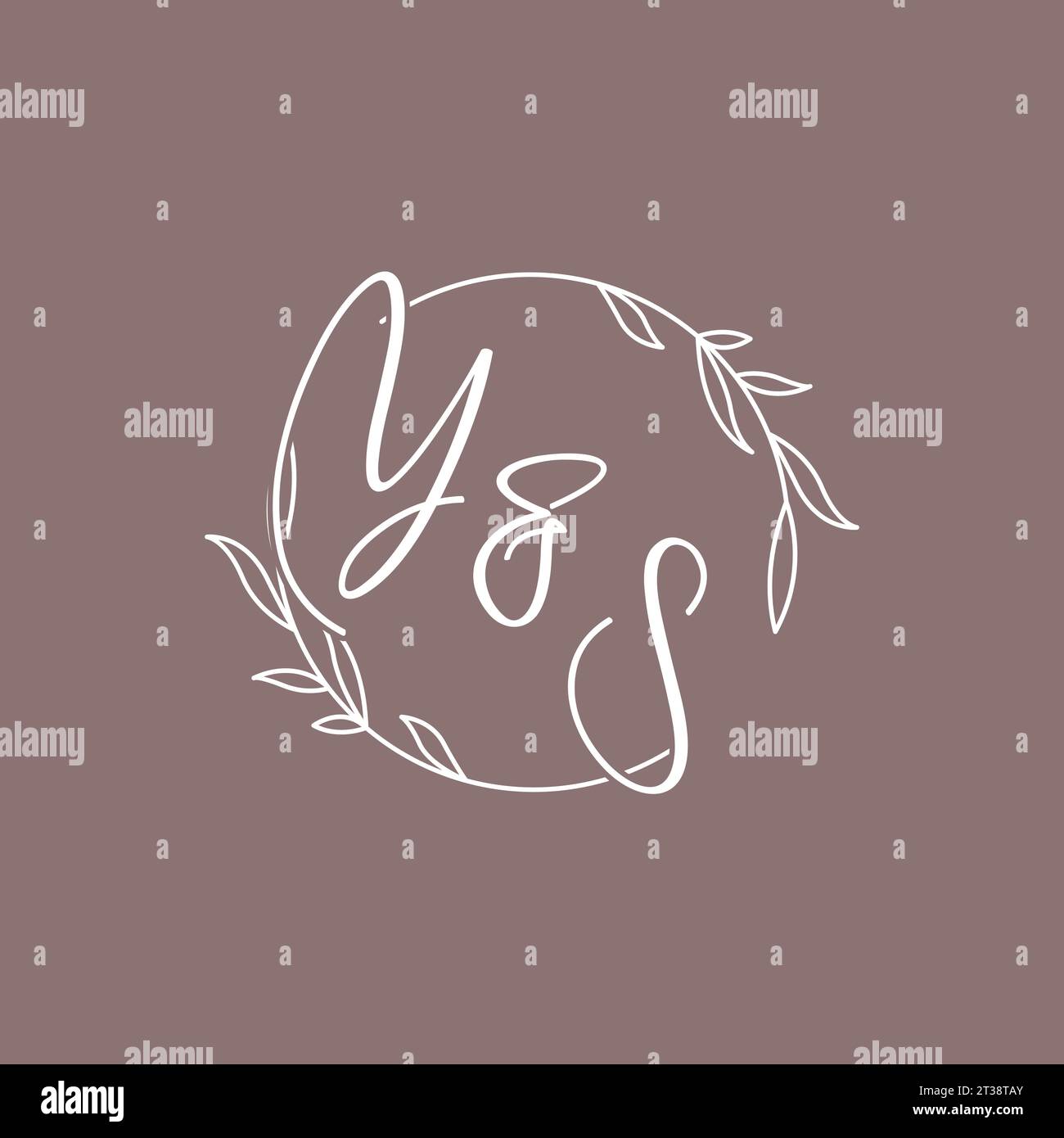 Ys initials logo hi-res stock photography and images - Alamy