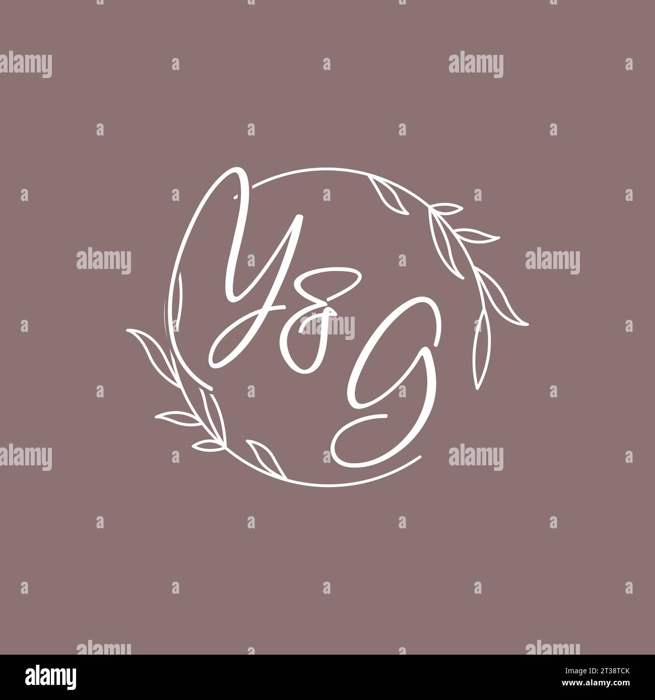 Yg initials logo hi-res stock photography and images - Alamy