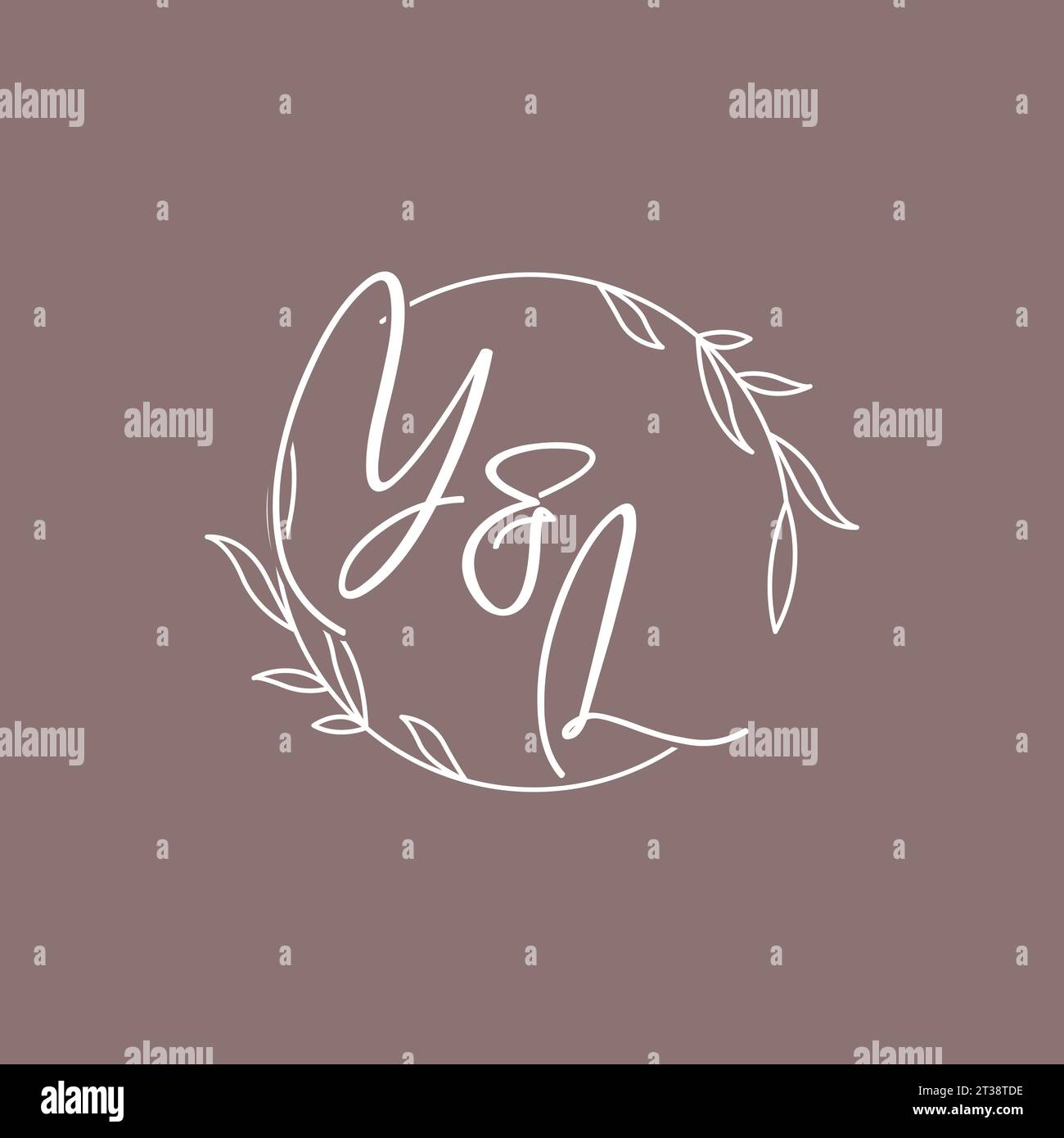 YL wedding initials monogram logo ideas vector graphic Stock Vector ...