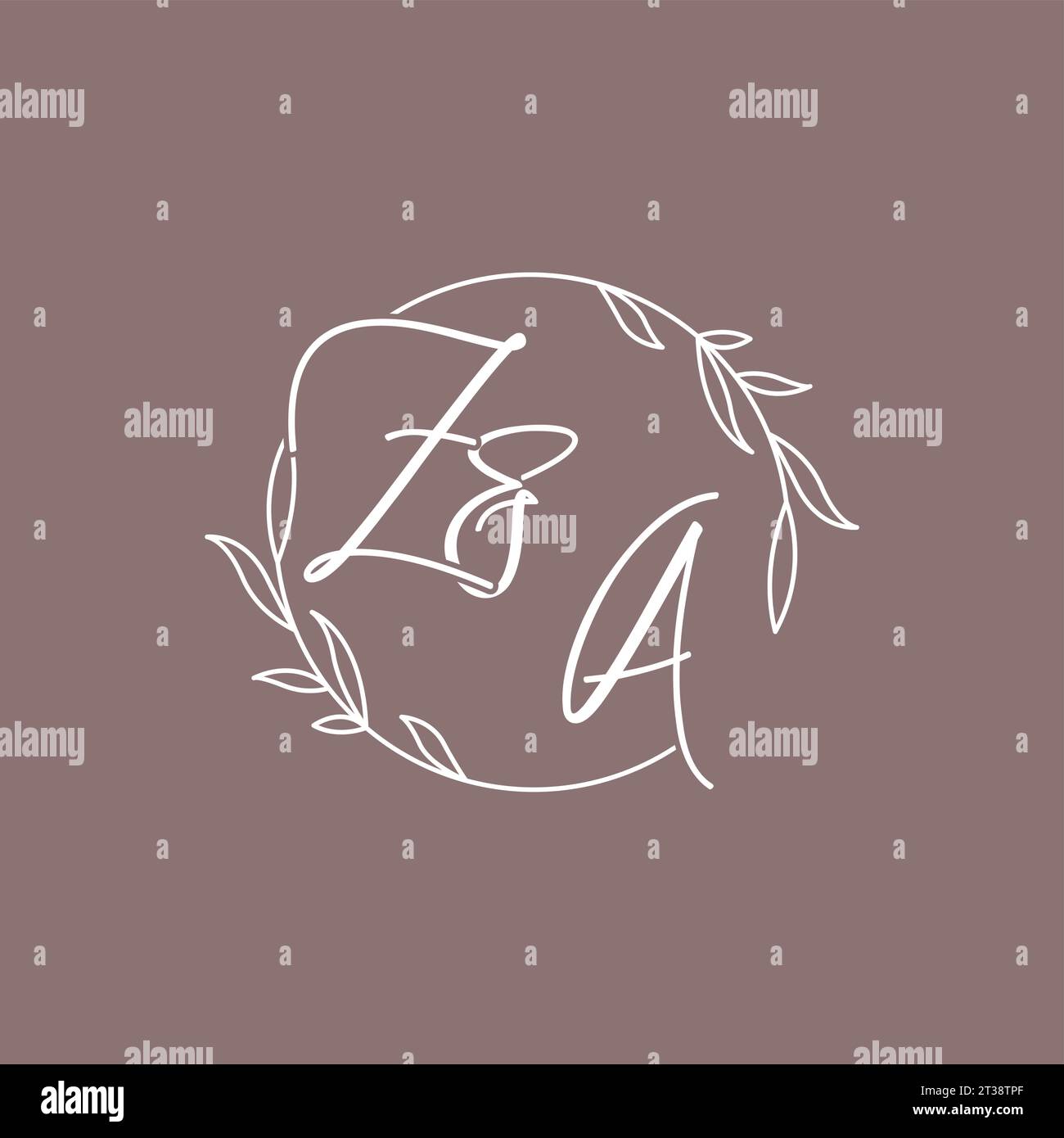 Monogram za Stock Vector Images - Alamy