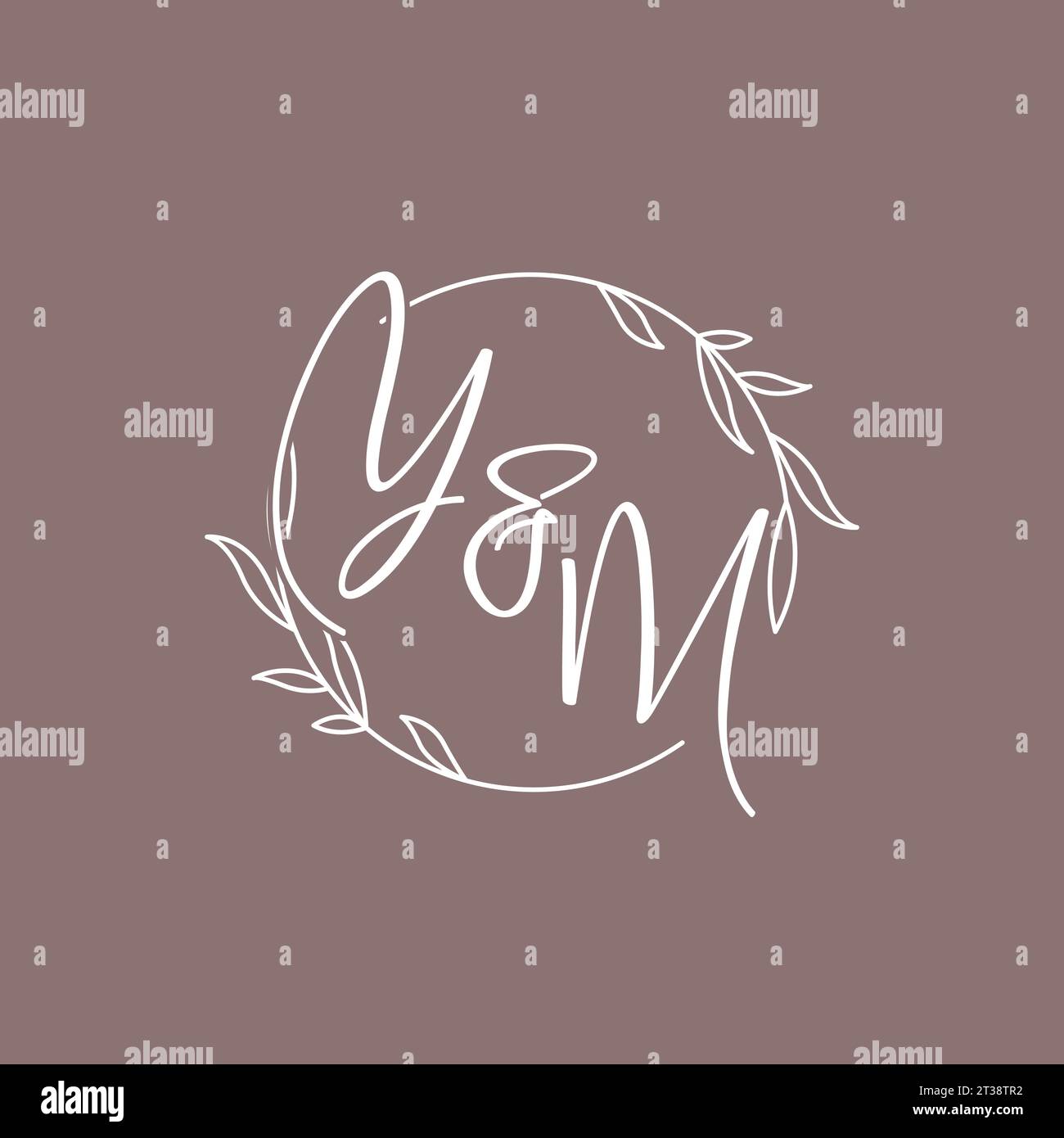 YM wedding initials monogram logo ideas vector graphic Stock Vector ...