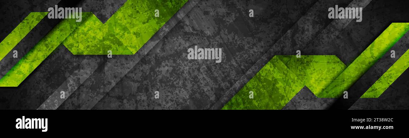 Grunge green black tech abstract background geometric stripes. Vector ...
