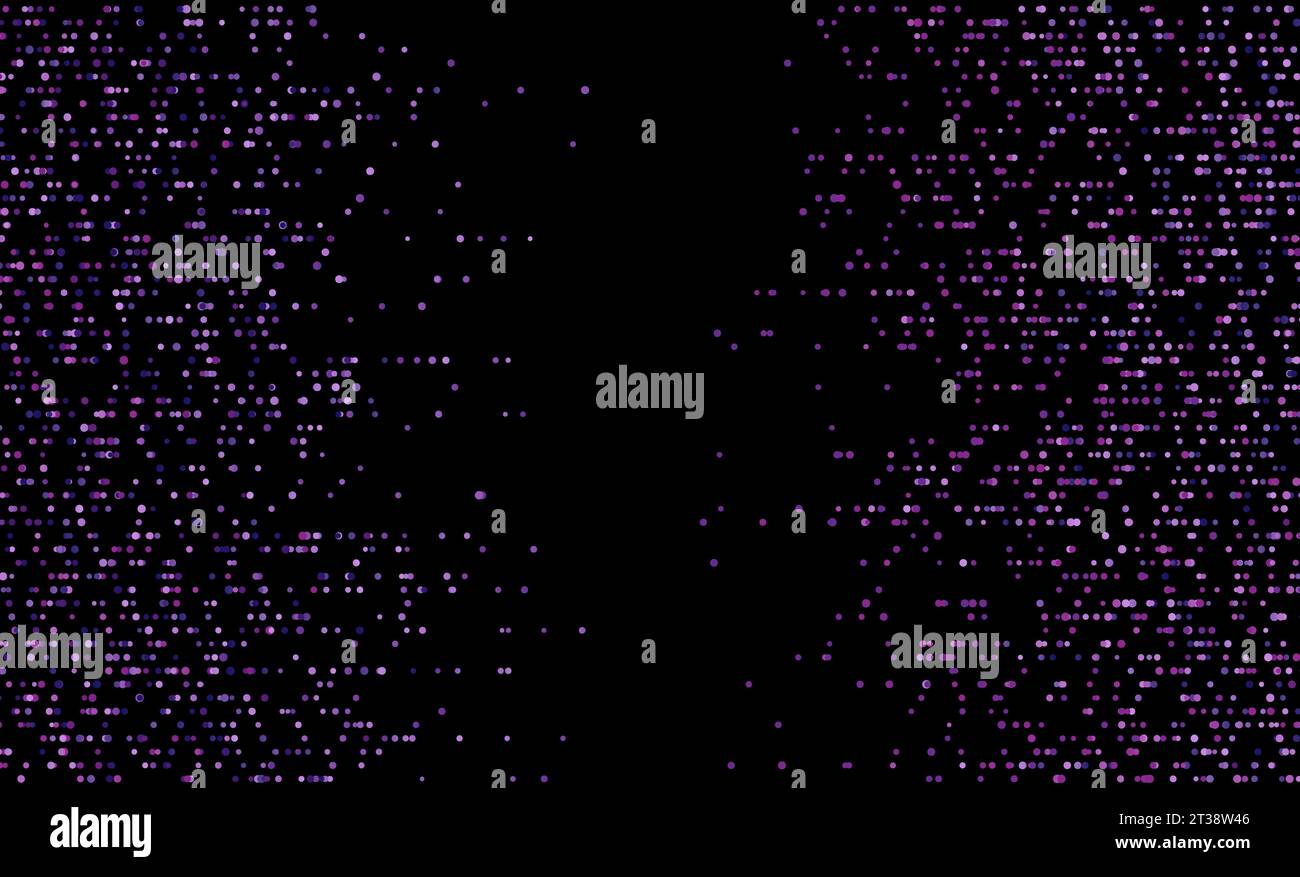 Abstract dark geometric shiny background with violet dots. Vector ...