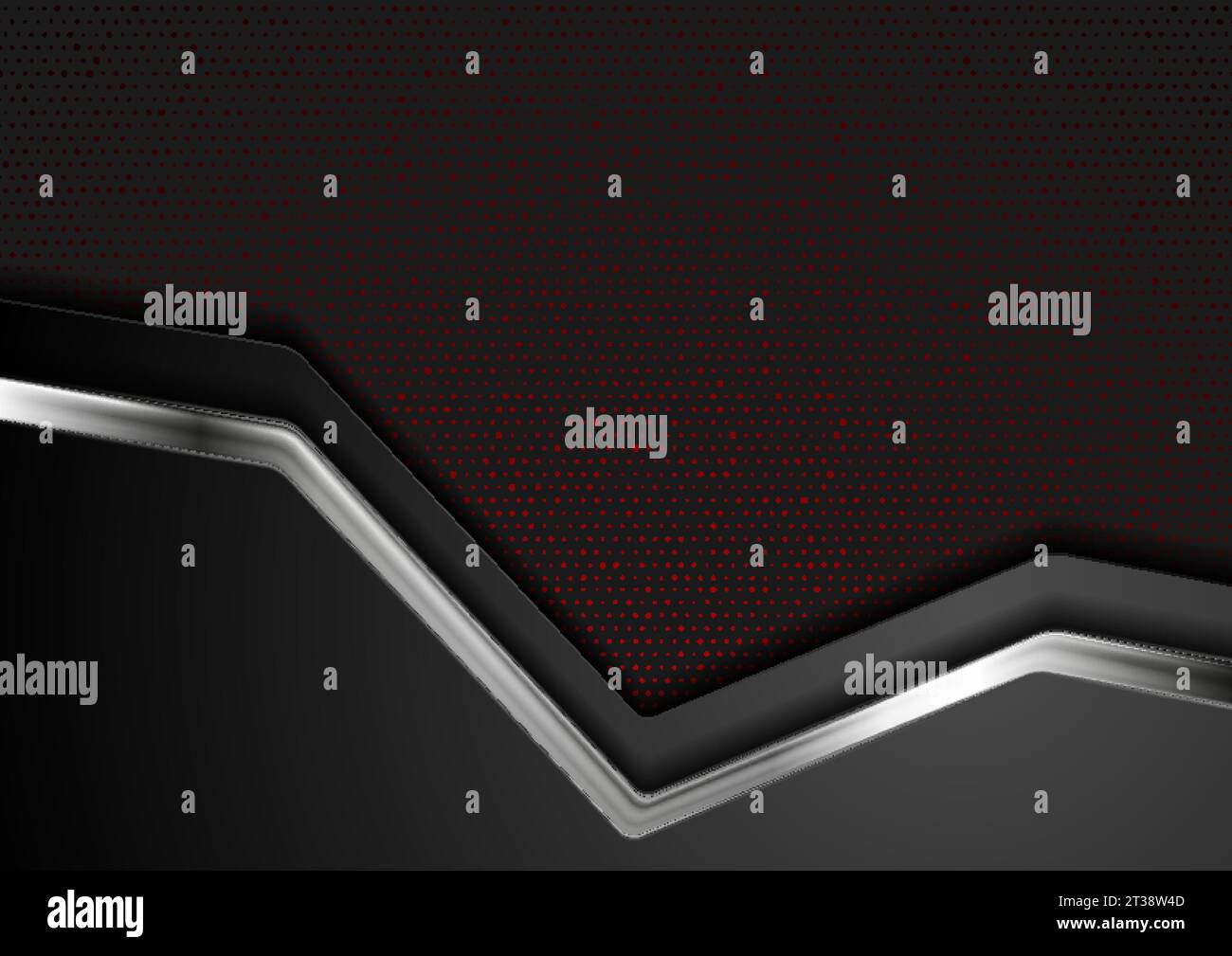 Abstract tech background with metallic stripe and red dots. Corporate ...