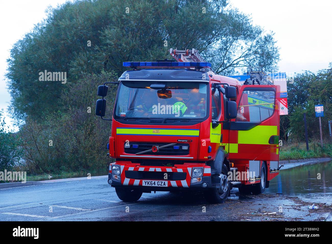 21st October Storm Babet flooding in Allerton Bywater,West Yorkshire,UK ...