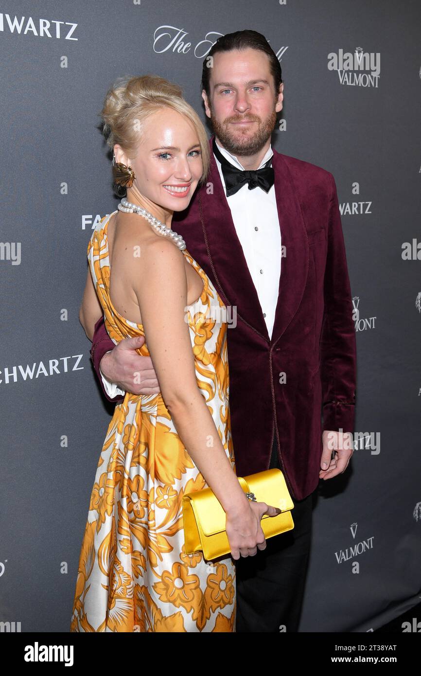 New York, USA. 23rd Oct, 2023. Ana Carolina Hahn and Philip Hahn ...