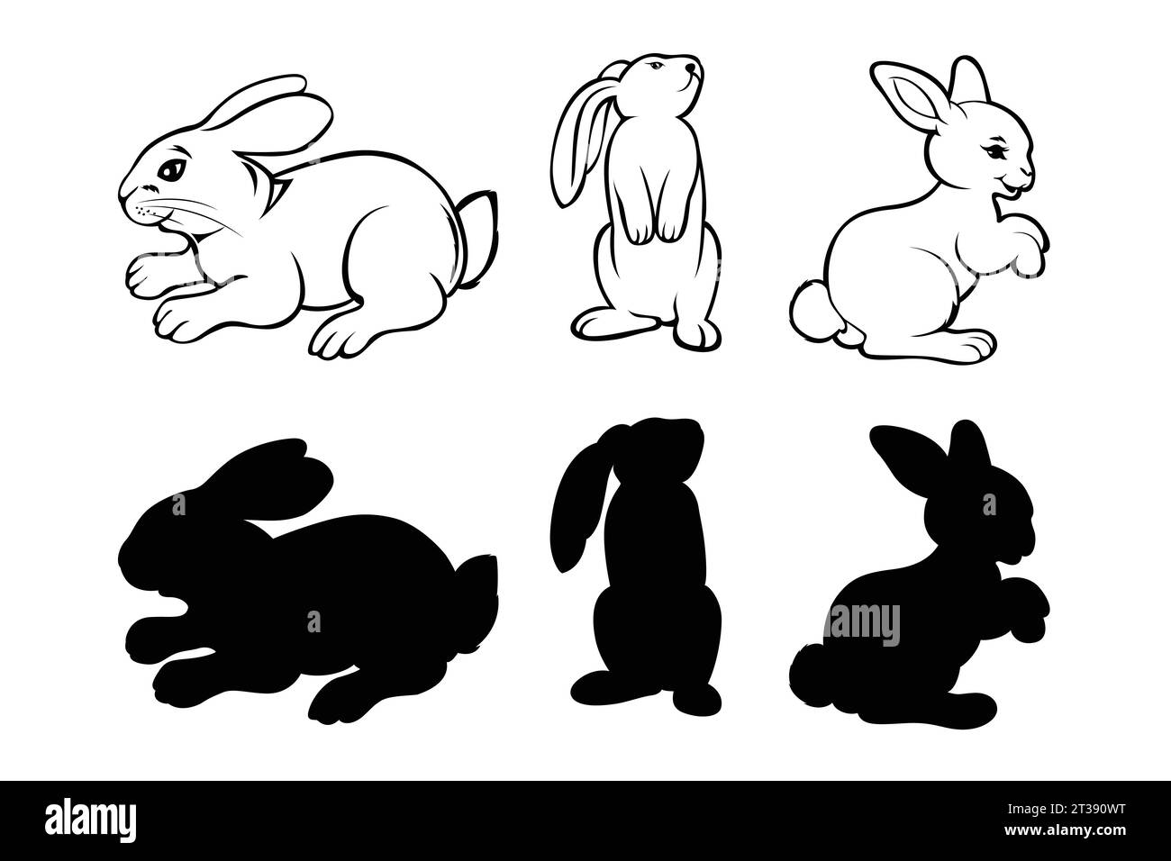 Cute hand drawn floral Black and White Stock Photos & Images - Alamy