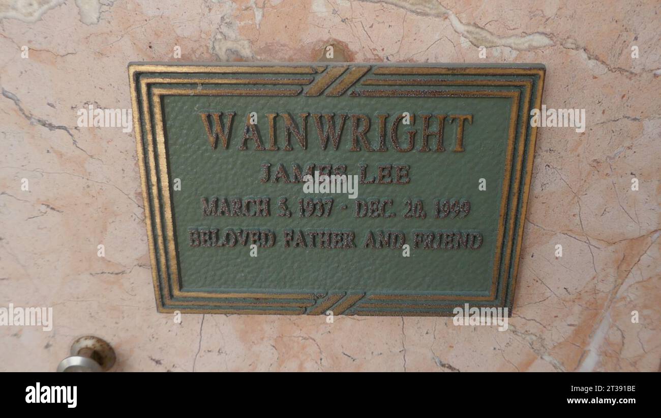 Los Angeles, California, USA 20th October 2023 Actor James Wainwright Grave in Courts of ...