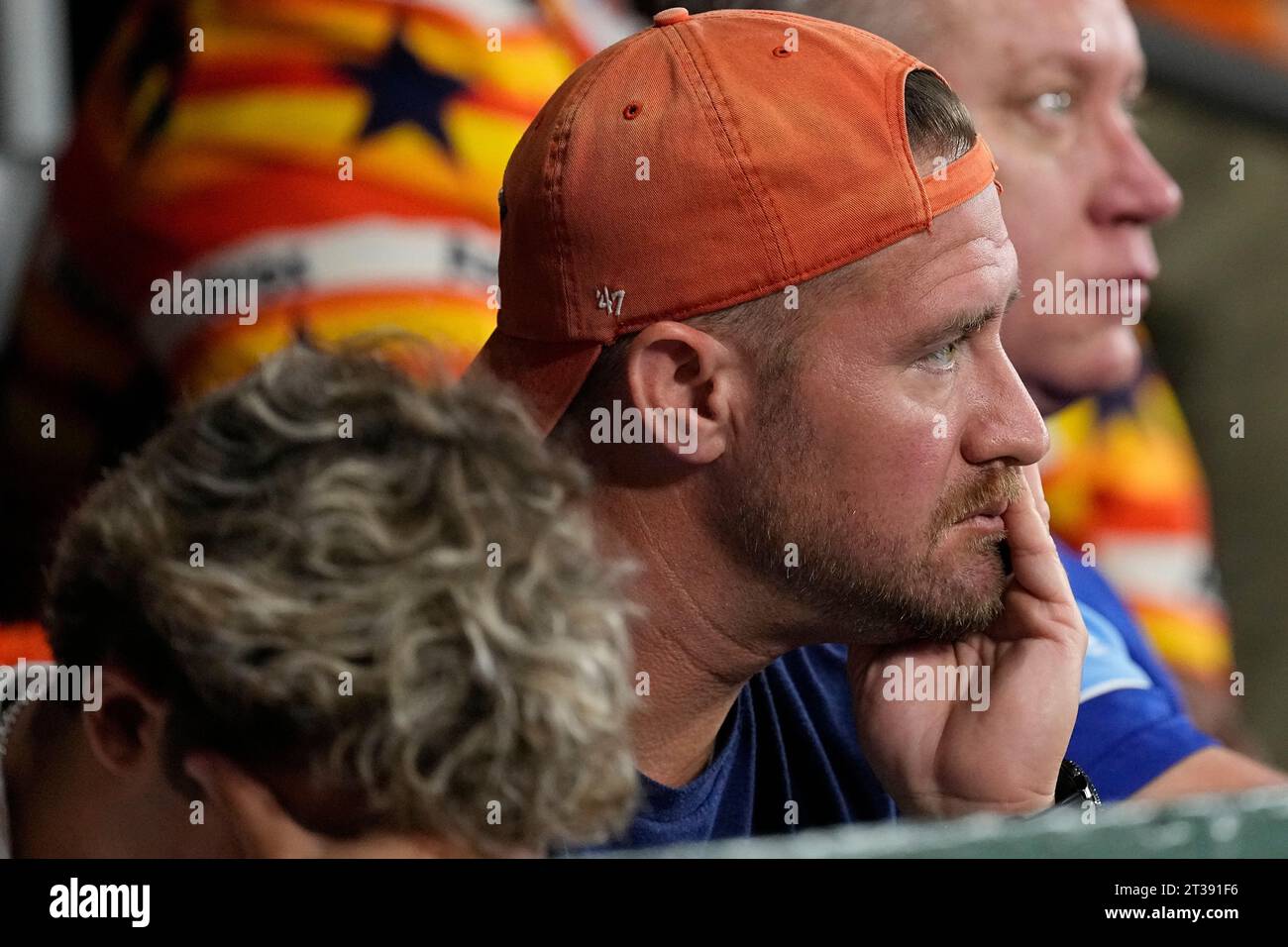 Houston Astros fans watch during the eighth inning of Game 7 of the ...