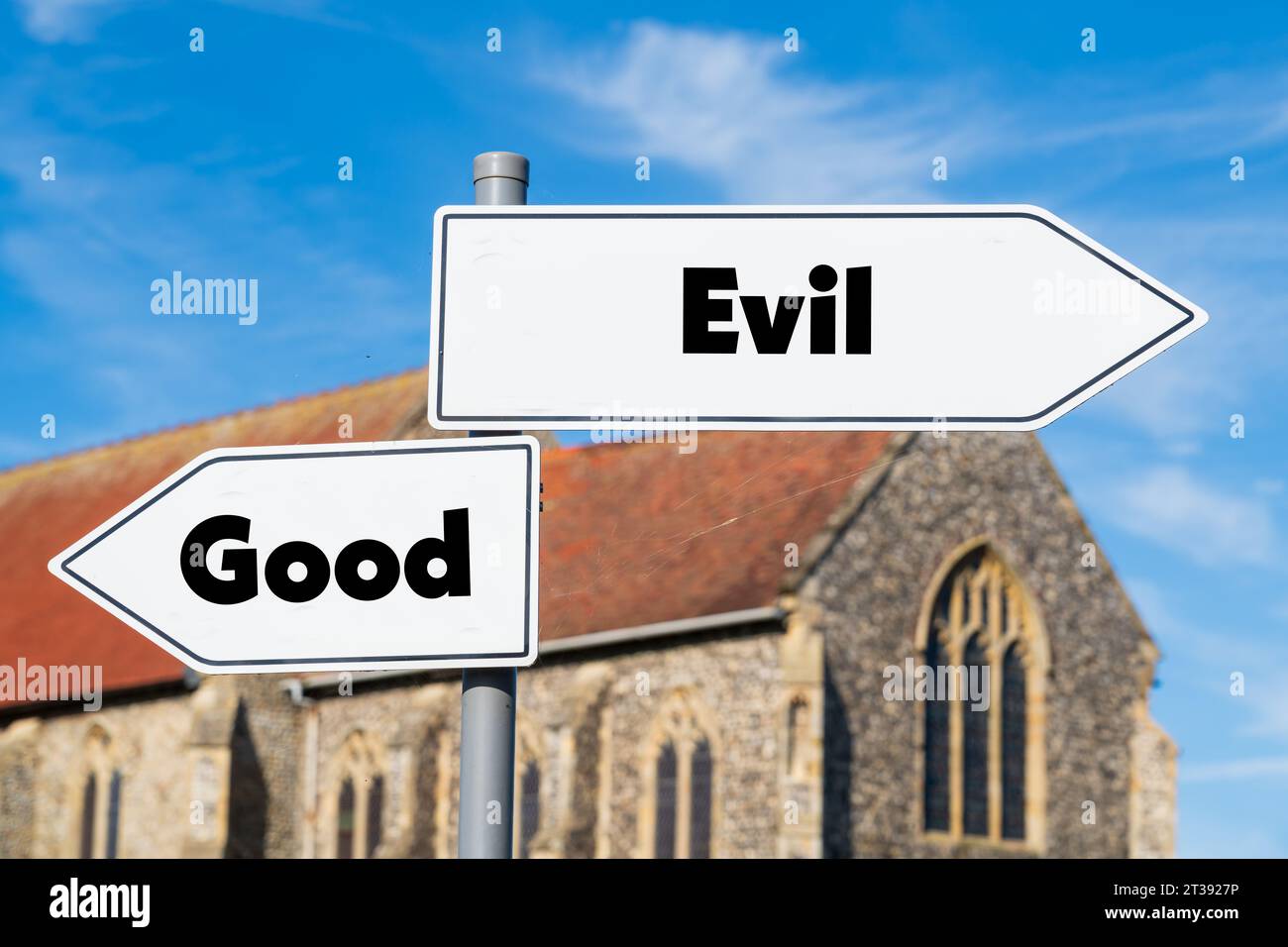 Good evil arrows hi-res stock photography and images - Alamy