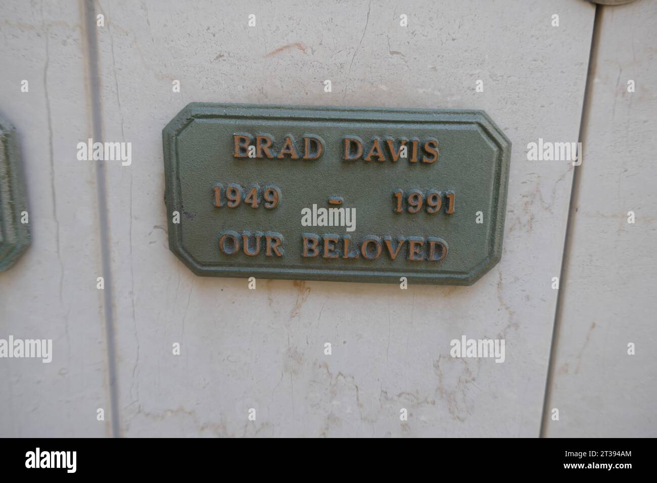 Los Angeles, California, USA 20th October 2023 Actor Brad Davis Grave ...
