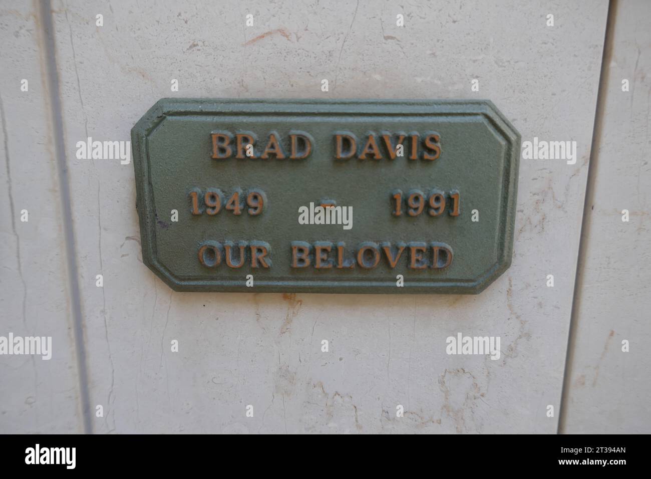 Los Angeles, California, USA 20th October 2023 Actor Brad Davis Grave ...
