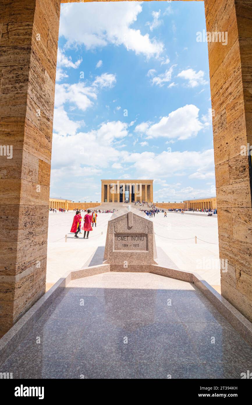 Anitkabir and Sarcophagus of Ismet Inonu. Ankara Turkiye - 5.16.2022 ...