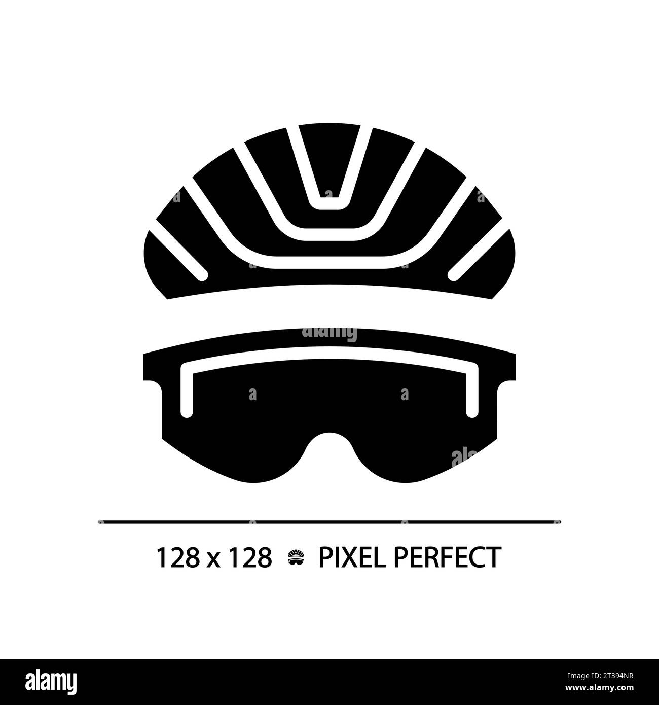 2D simple black glyph style eye protection icon Stock Vector Image ...