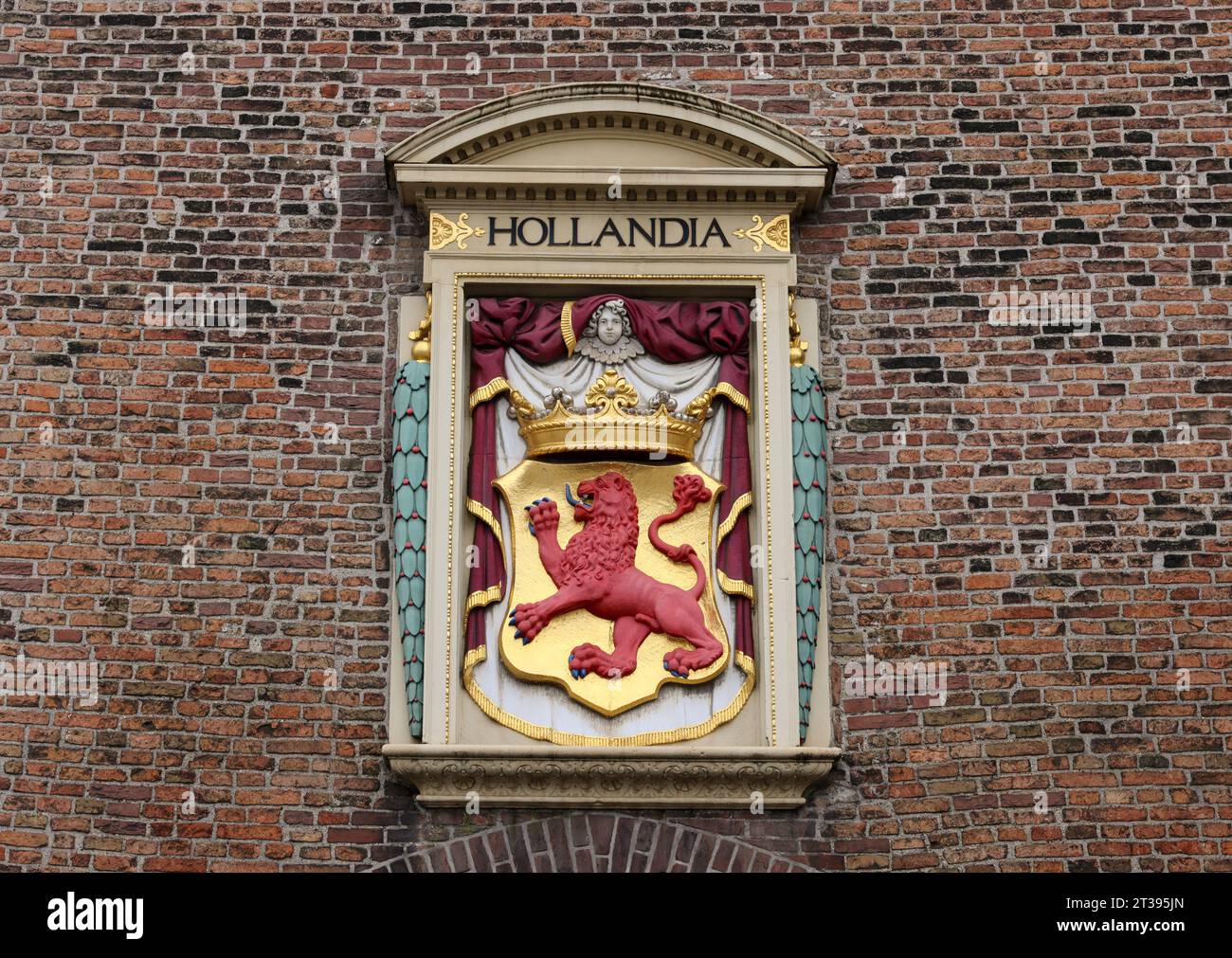 Coat of Arms on the wall The Gevangenpoort, a former gate and medieval ...