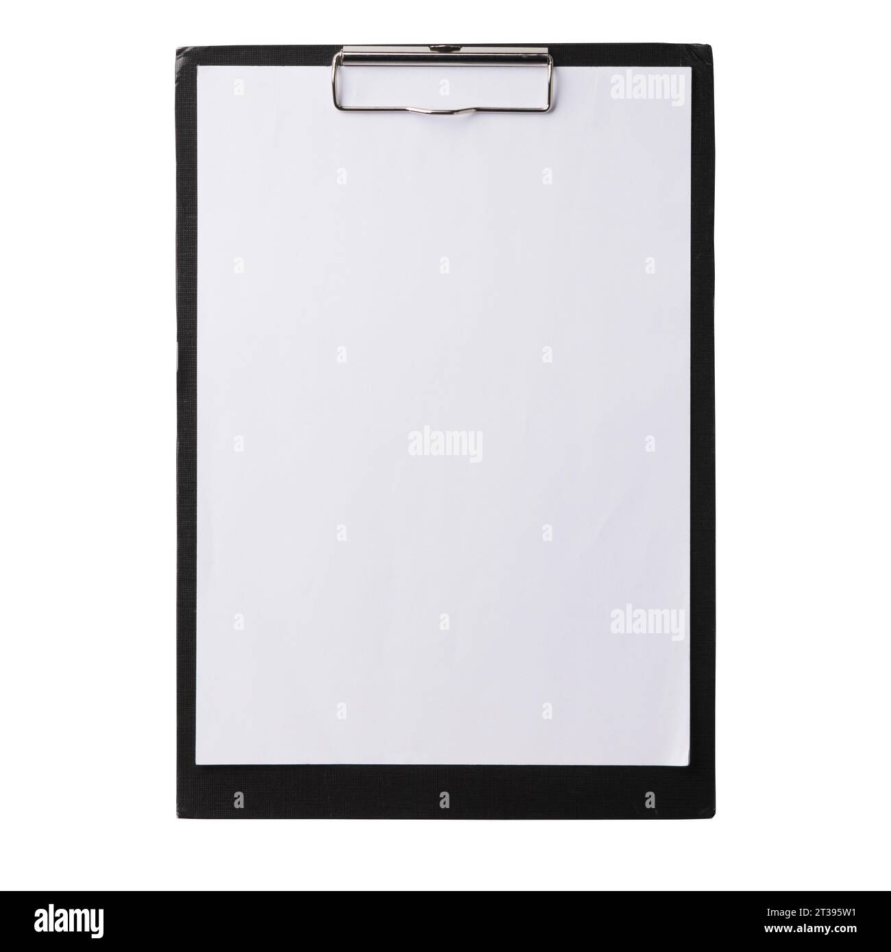 Black clipboard with clip at the top for papers. Single clipboard ...