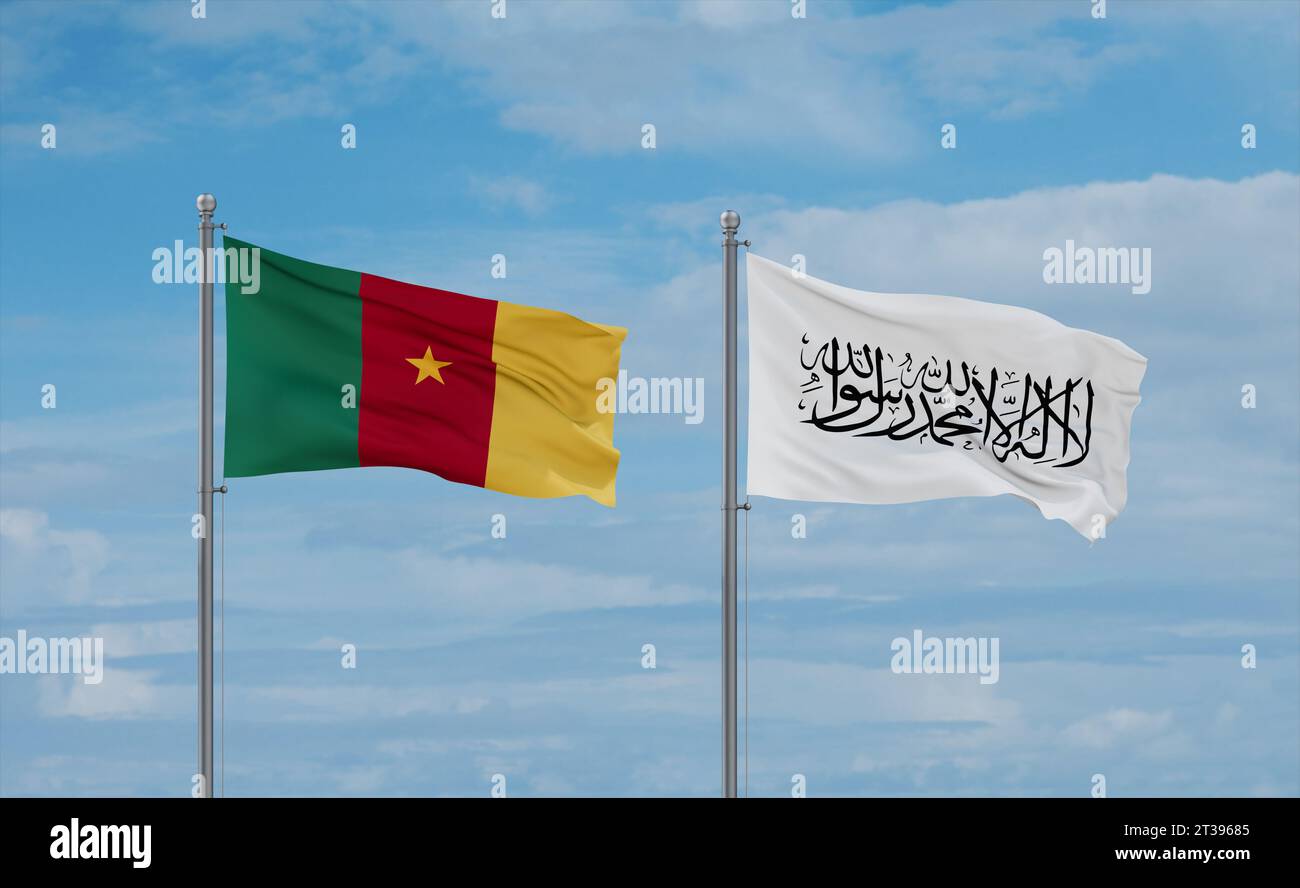 Cameroon afghanistan flags waving hi-res stock photography and images ...