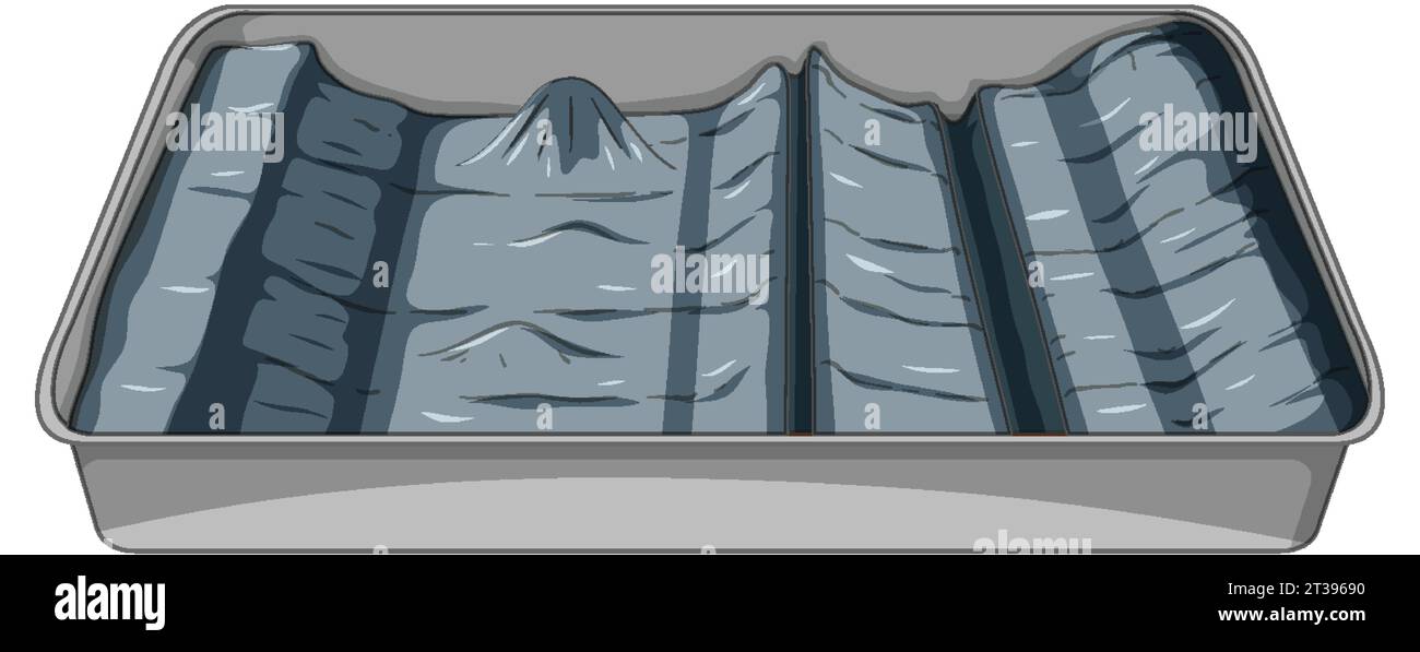A cartoon-style vector illustration depicting a science experiment on ...