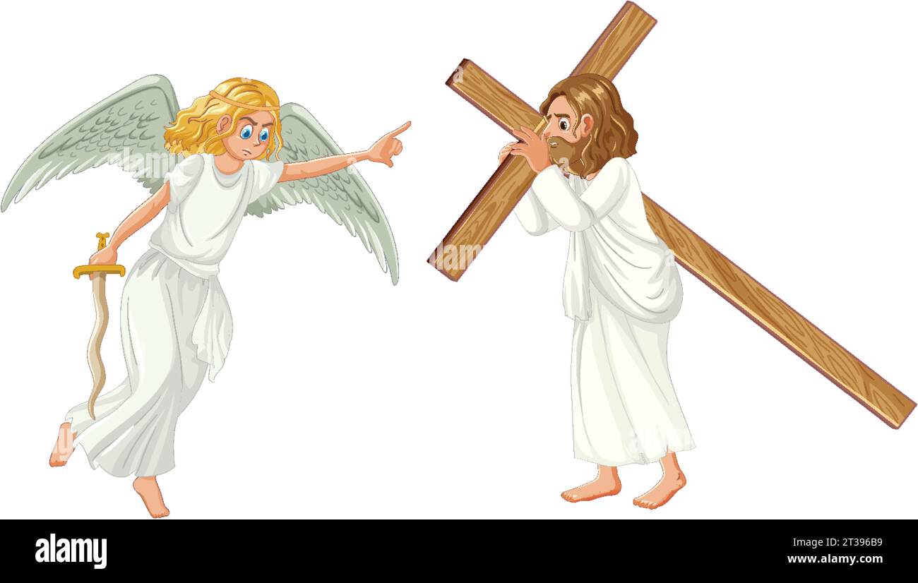Jesus Carrying The Cross Clipart Carrying Cross Vector Art PNG, Jesus