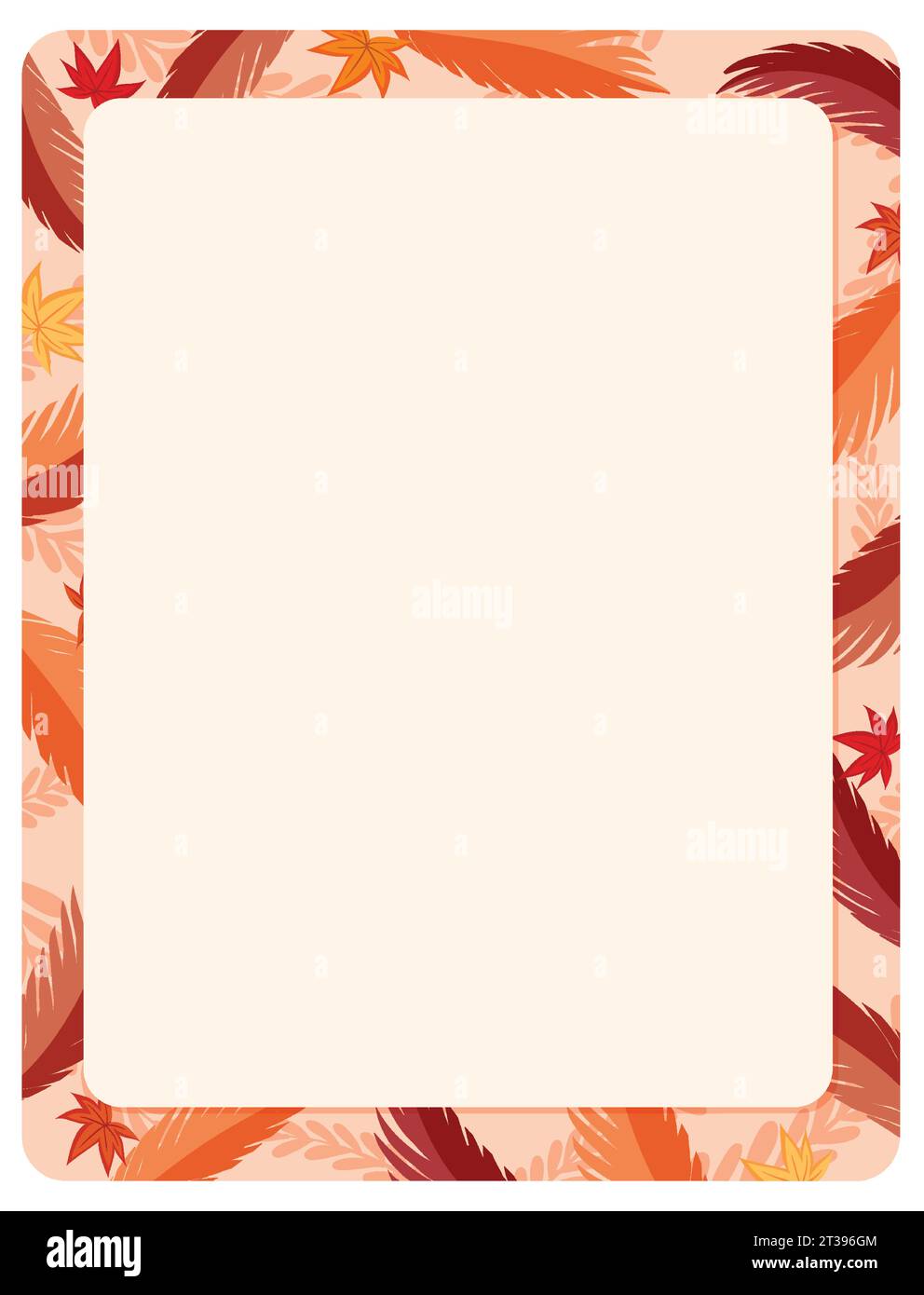 A vector cartoon illustration of autumn leaves surrounding an A-frame ...