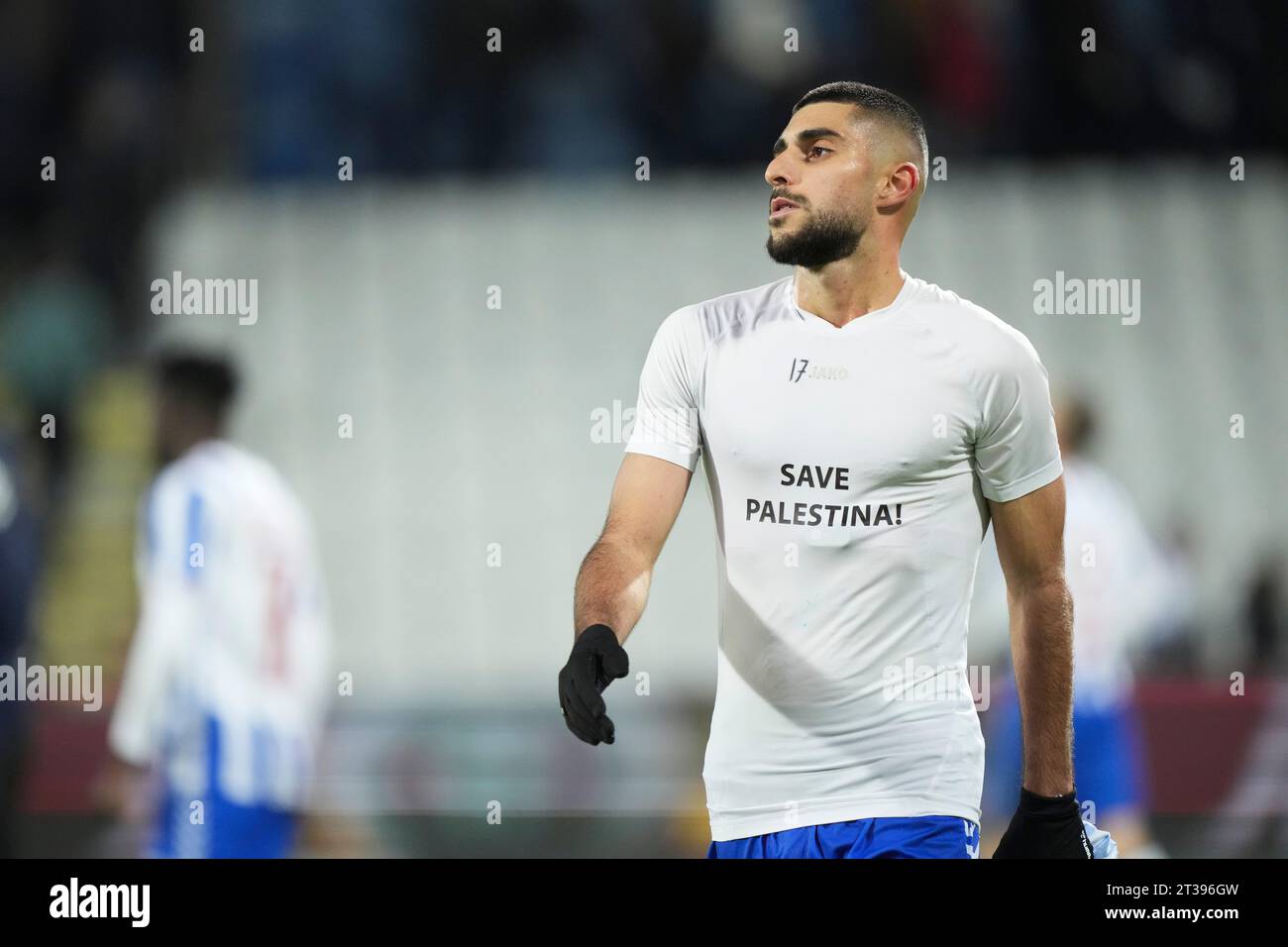 Odense, Denmark, on Monday 23 October 2023. Swedish-Lebanese football ...