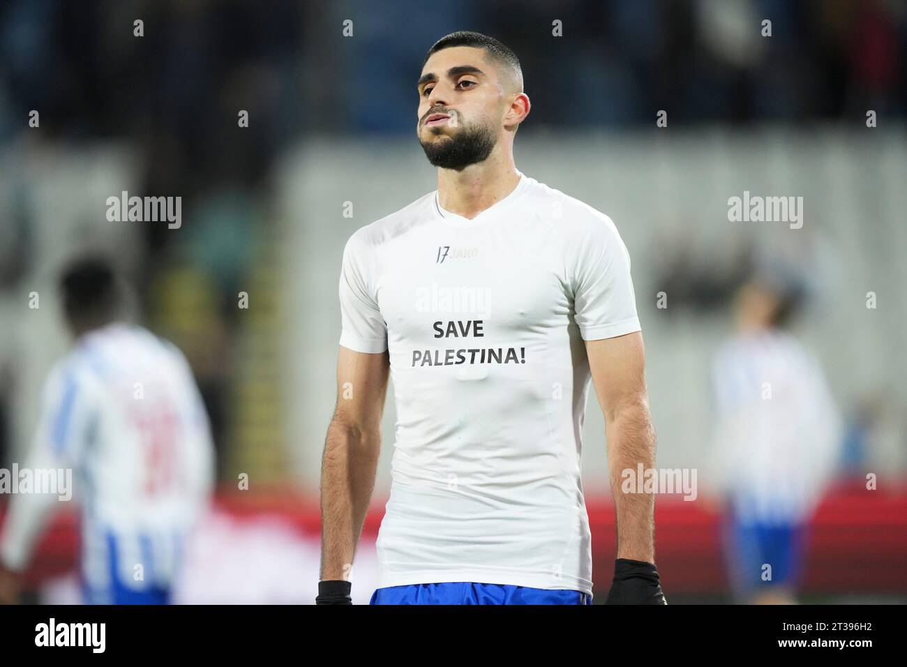Odense, Denmark, on Monday 23 October 2023. Swedish-Lebanese football ...