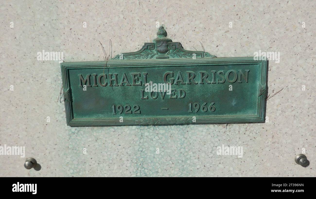 Los Angeles, California, USA 20th October 2023 Television Producer Michael Garrison Grave at ...