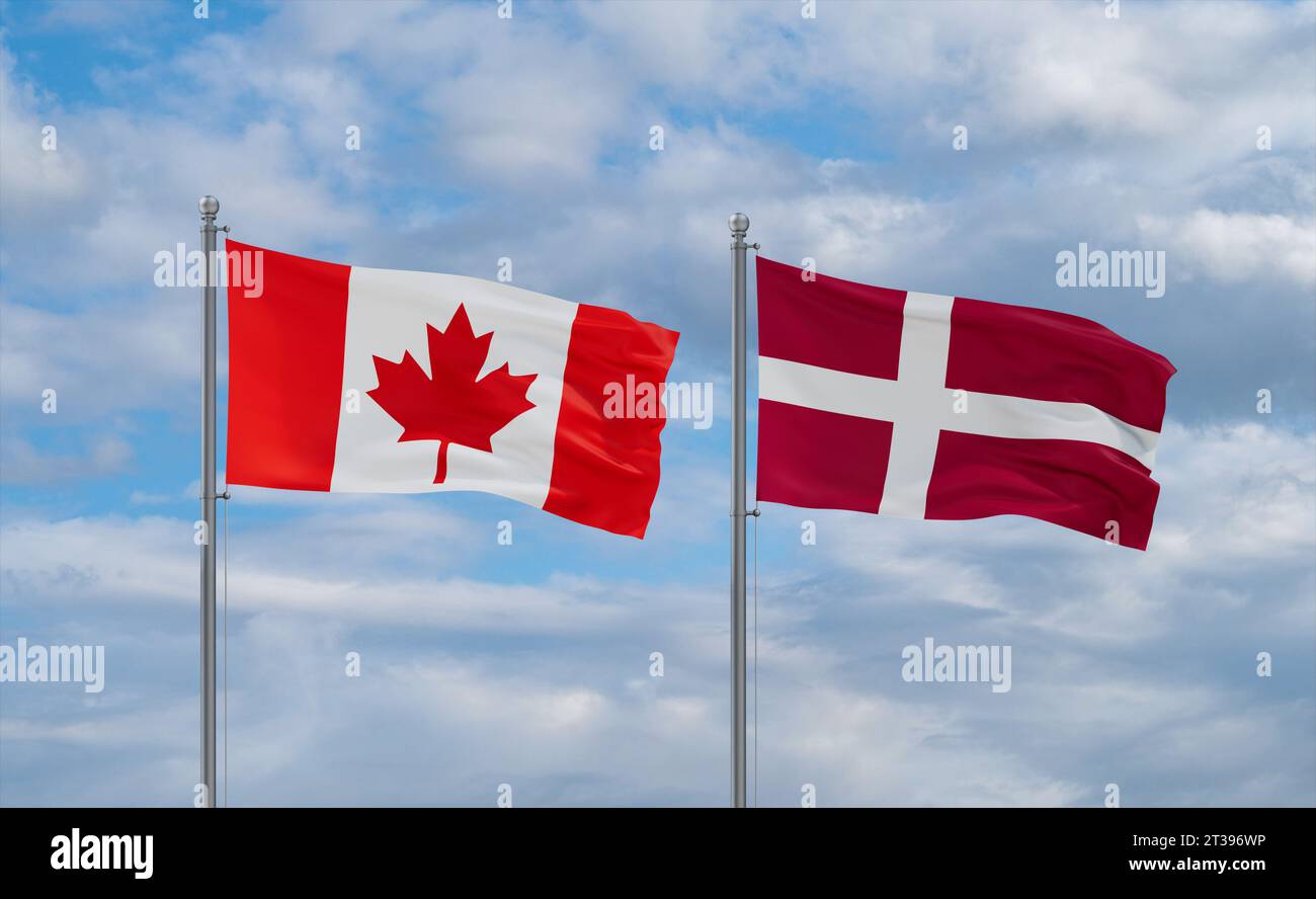 Canada denmark flag hi-res stock photography and images - Alamy
