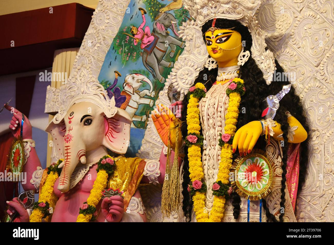 Pune, India 23rd October 2023, Durga Puja is the one of the most famous ...