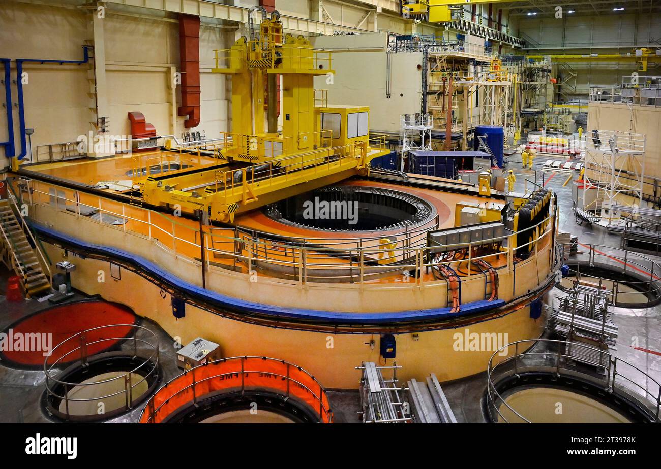 Dukovany, Czech Republic. 23rd Oct, 2023. Open reactor during the ...