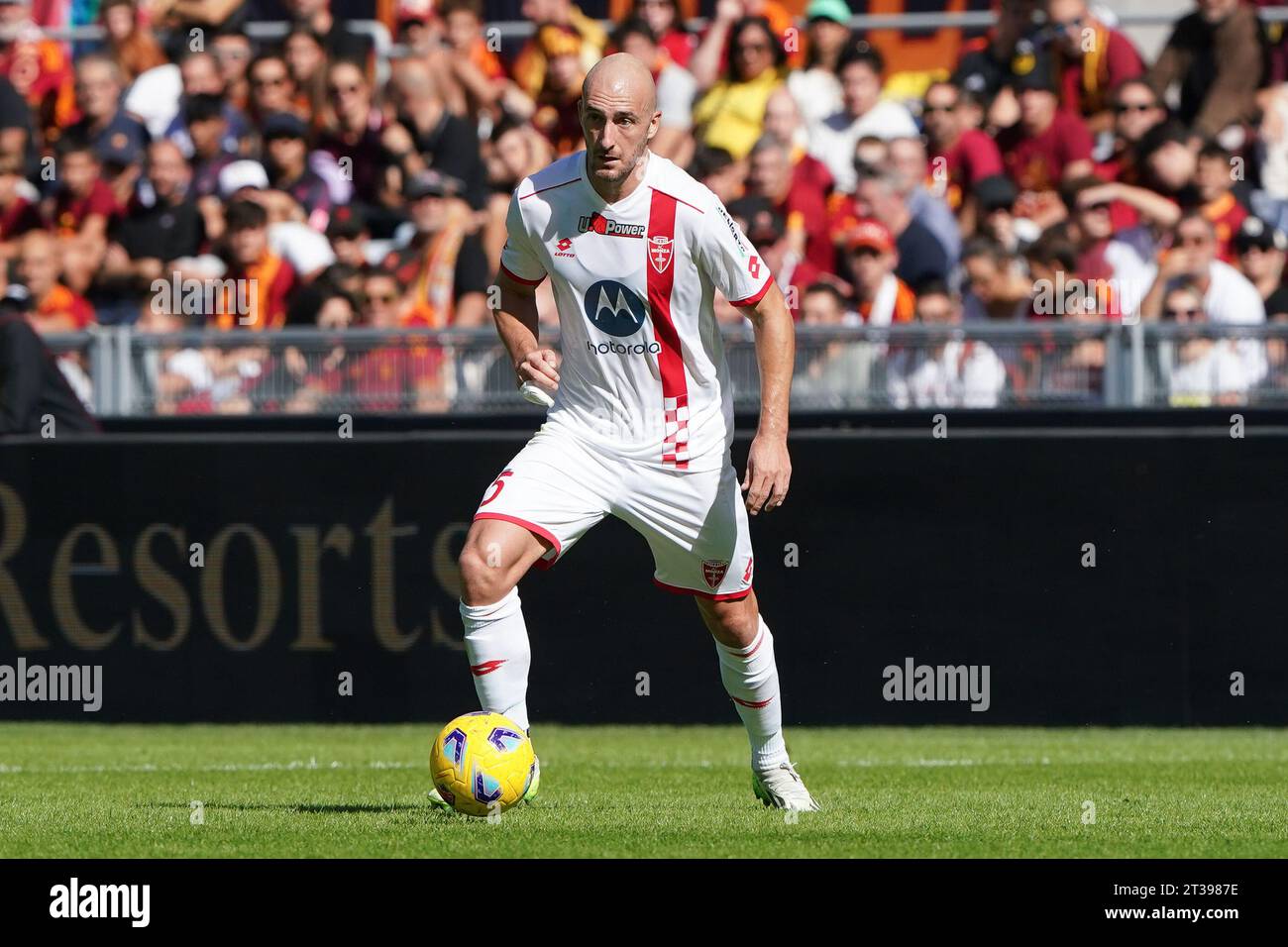 Luca Caldirola of AC Monza during the Serie A Tim match between AS Roma ...