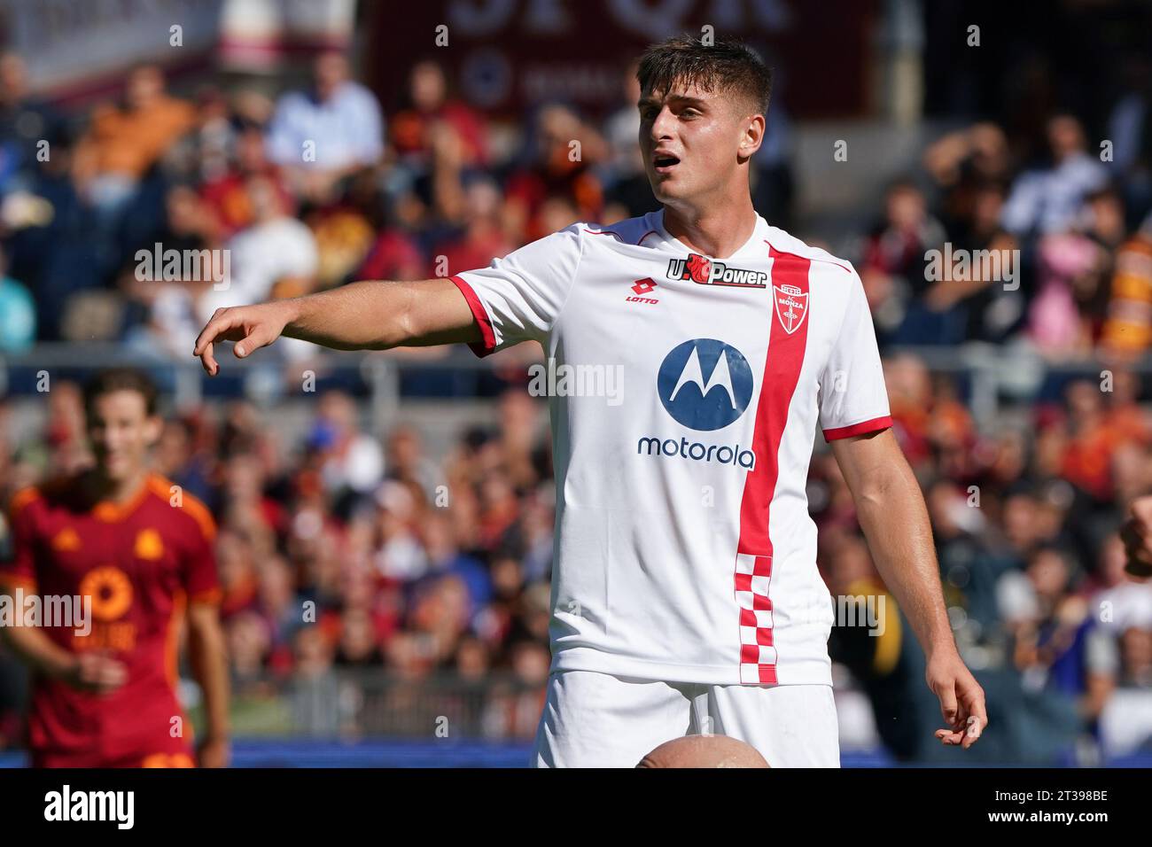 Lorenzo Colombo of AC Monza gestures during the Serie A Tim match ...