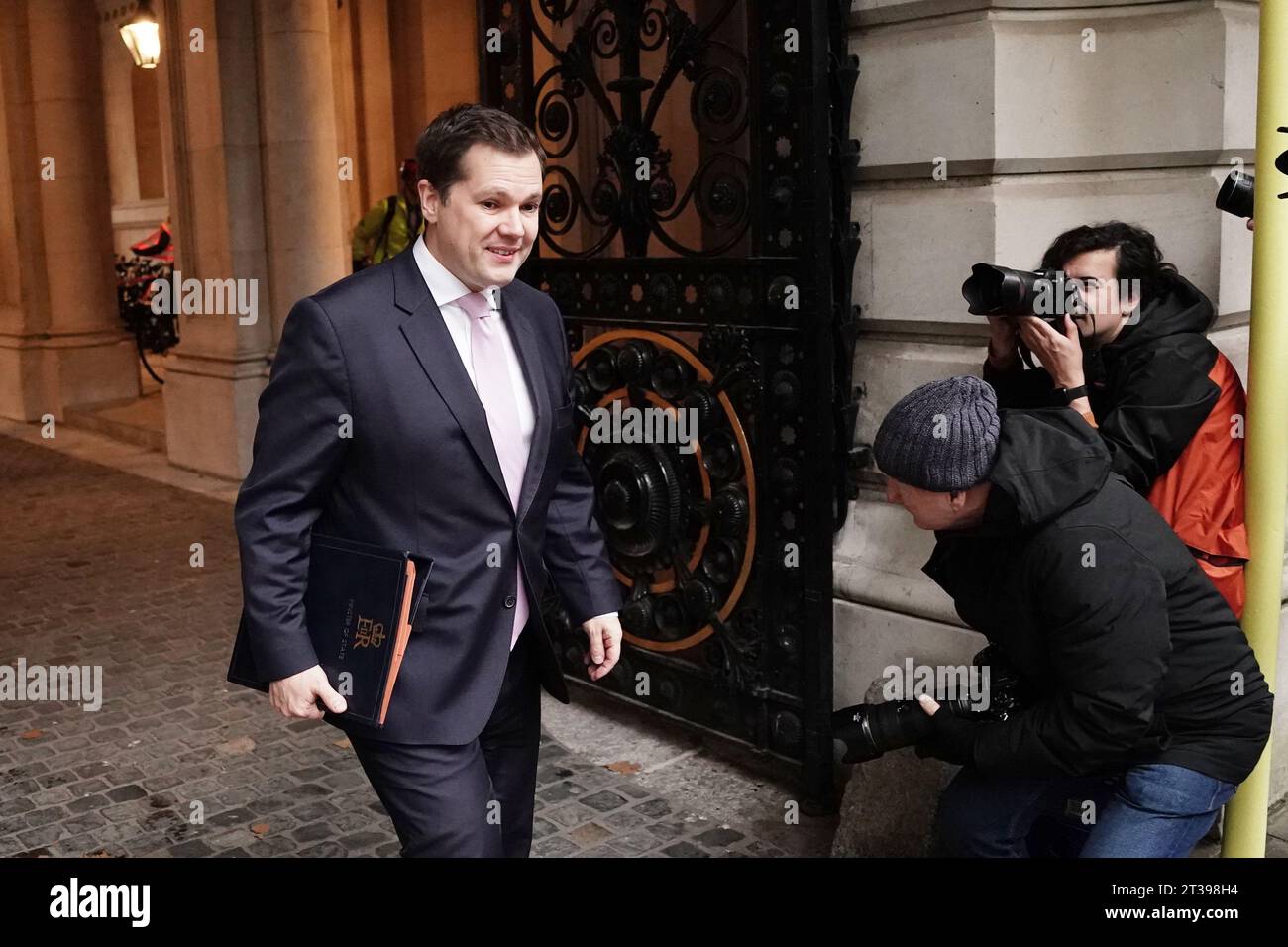 Immigration Minister Robert Jenrick arrives in Downing Street, London ...