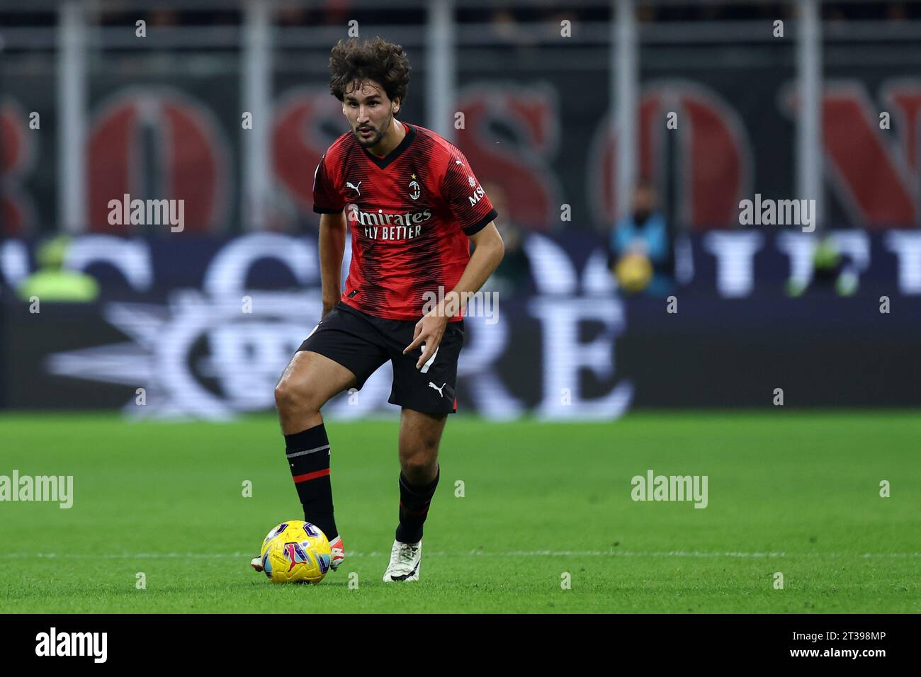 Yacine Adli of Ac Milan in action during the Serie A match beetween Ac ...